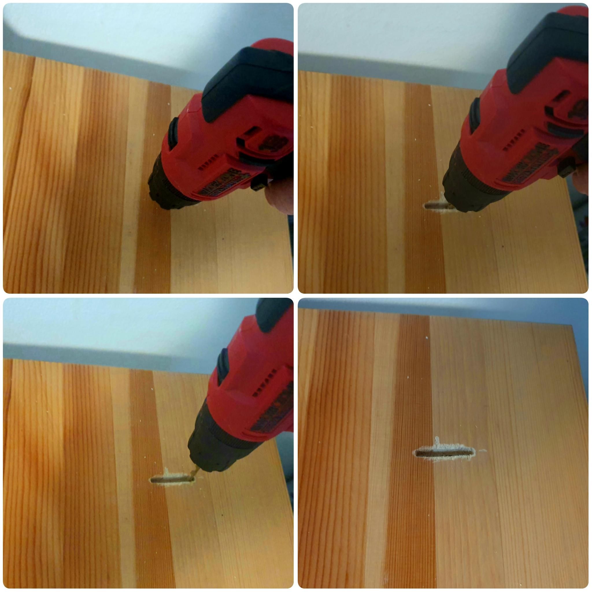 Installing a Computer Monitor Arm Through a Wooden Desktop : 4 Steps ...