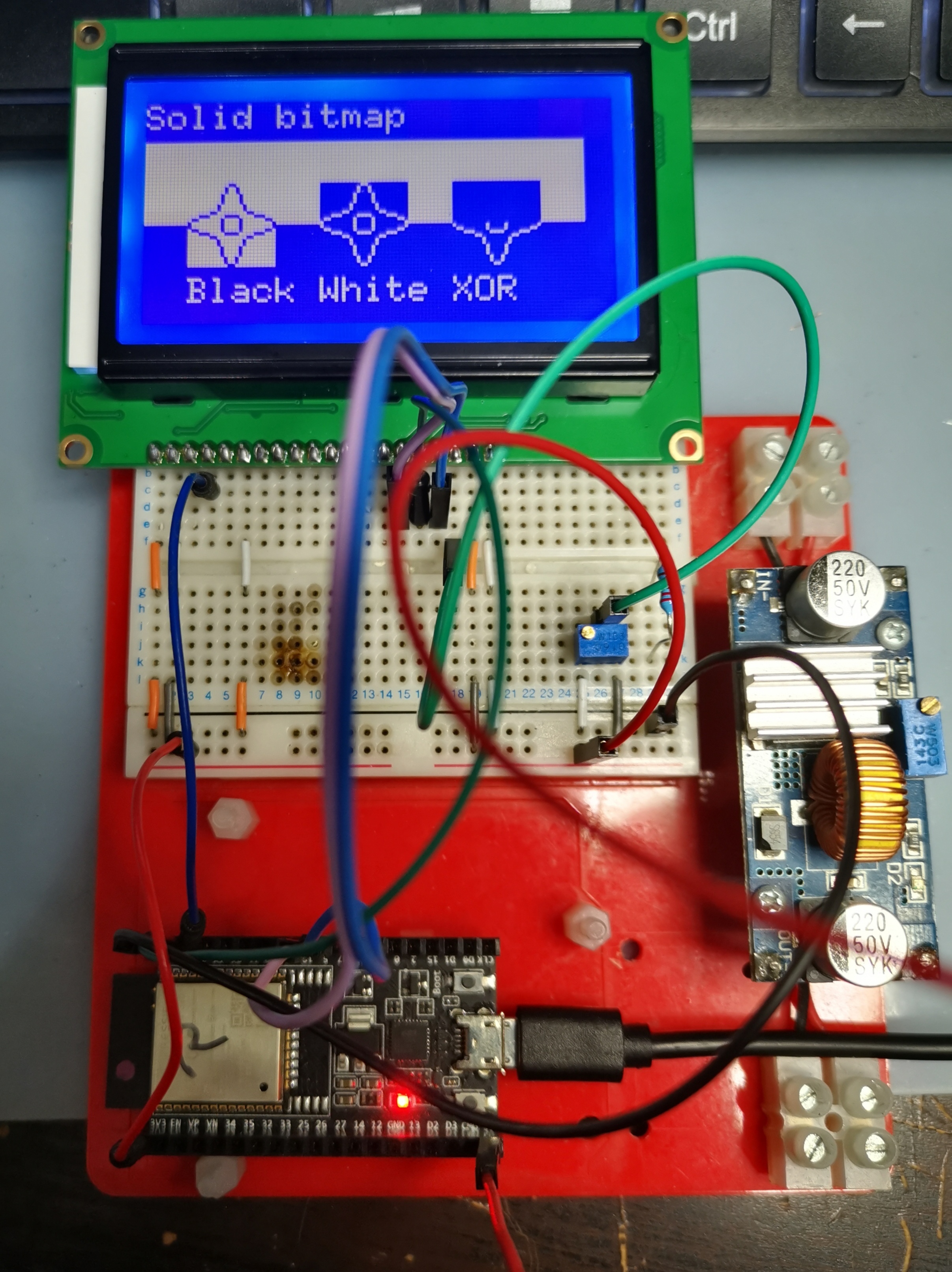ST7920 128X64 LCD Display to ESP32 : 3 Steps - Instructables