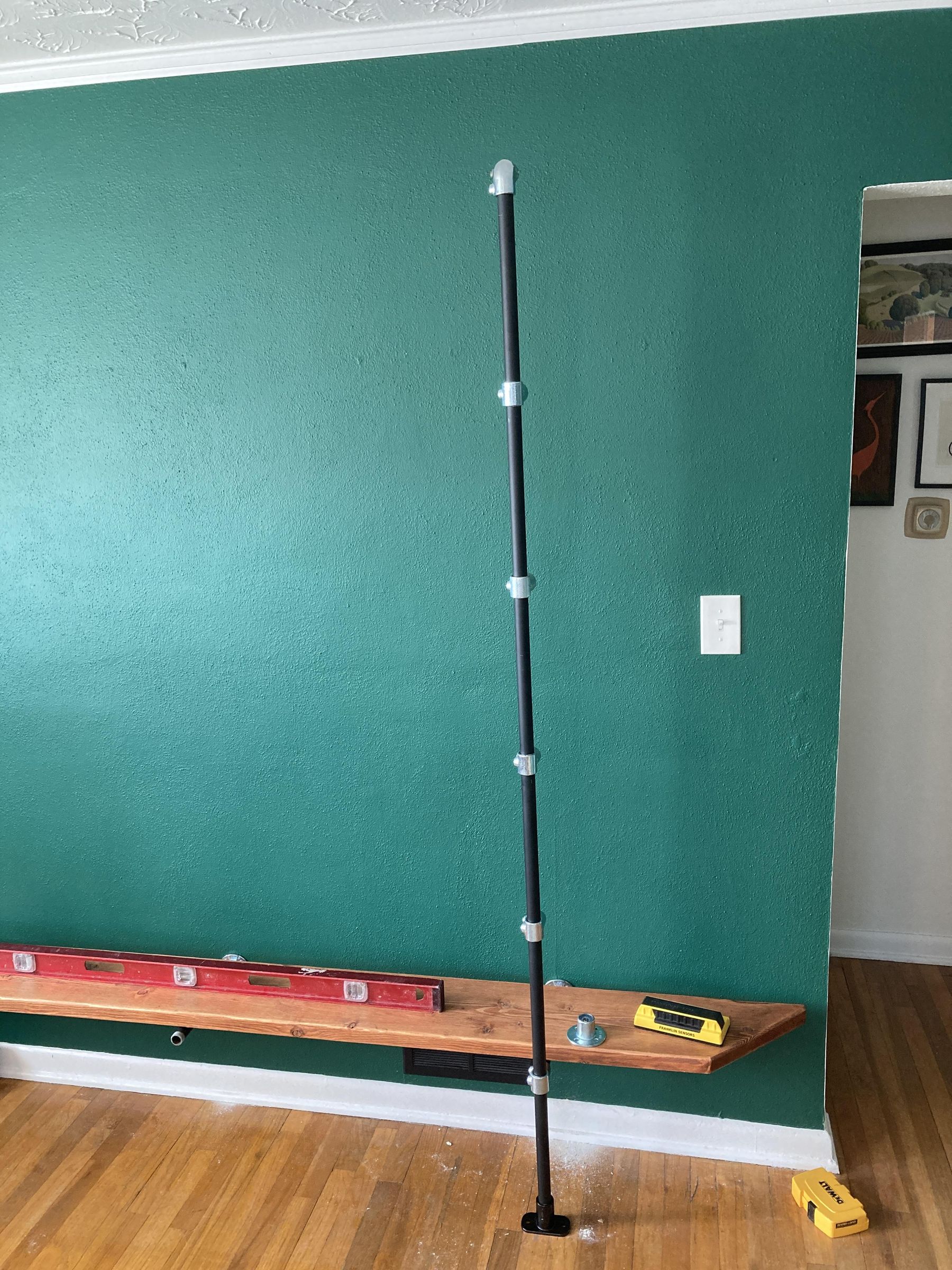 Reclaimed Wood and Structural Pipe Full Wall Bookshelves : 17 Steps ...