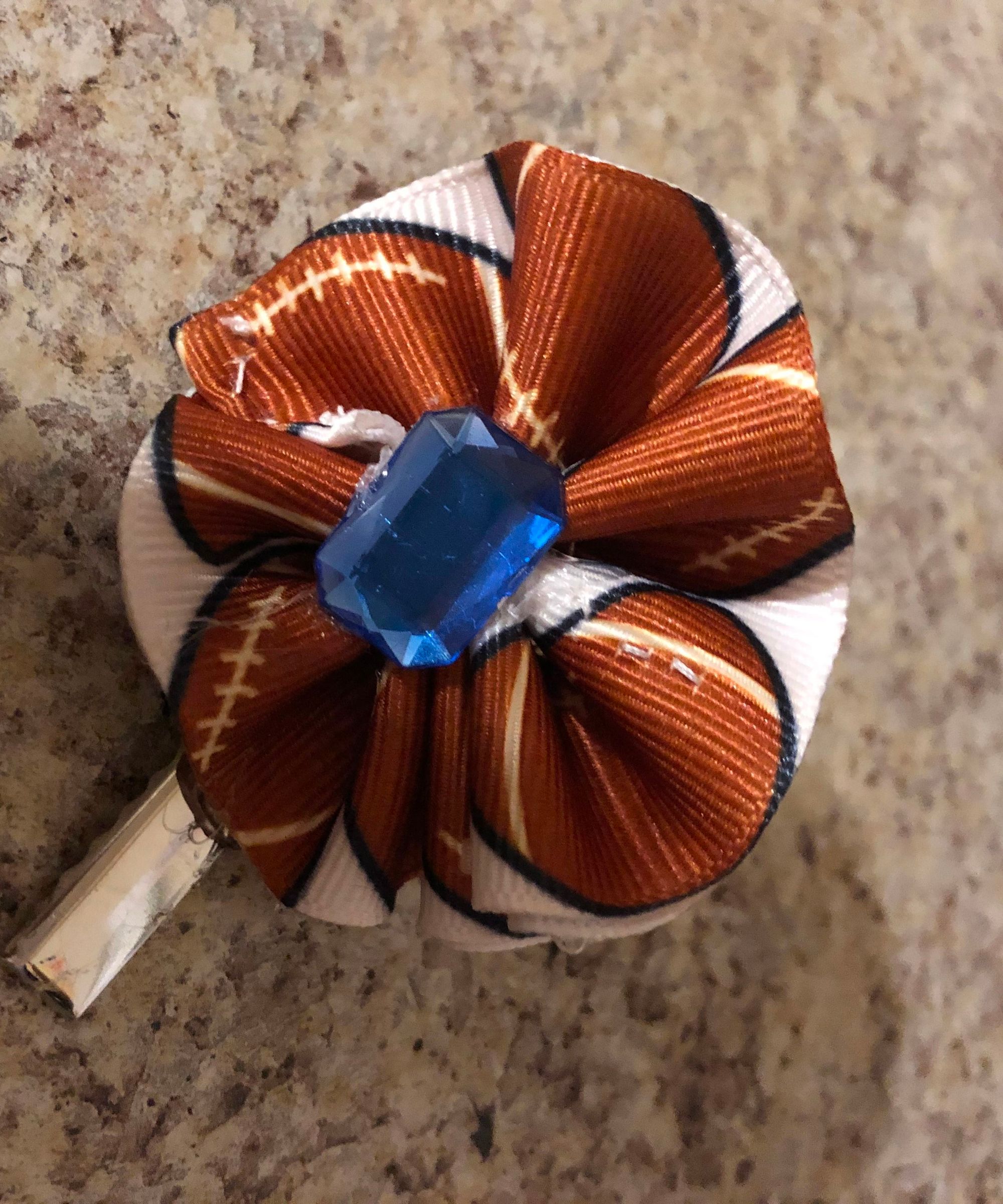 Simple Football Hair Clip! : 6 Steps - Instructables