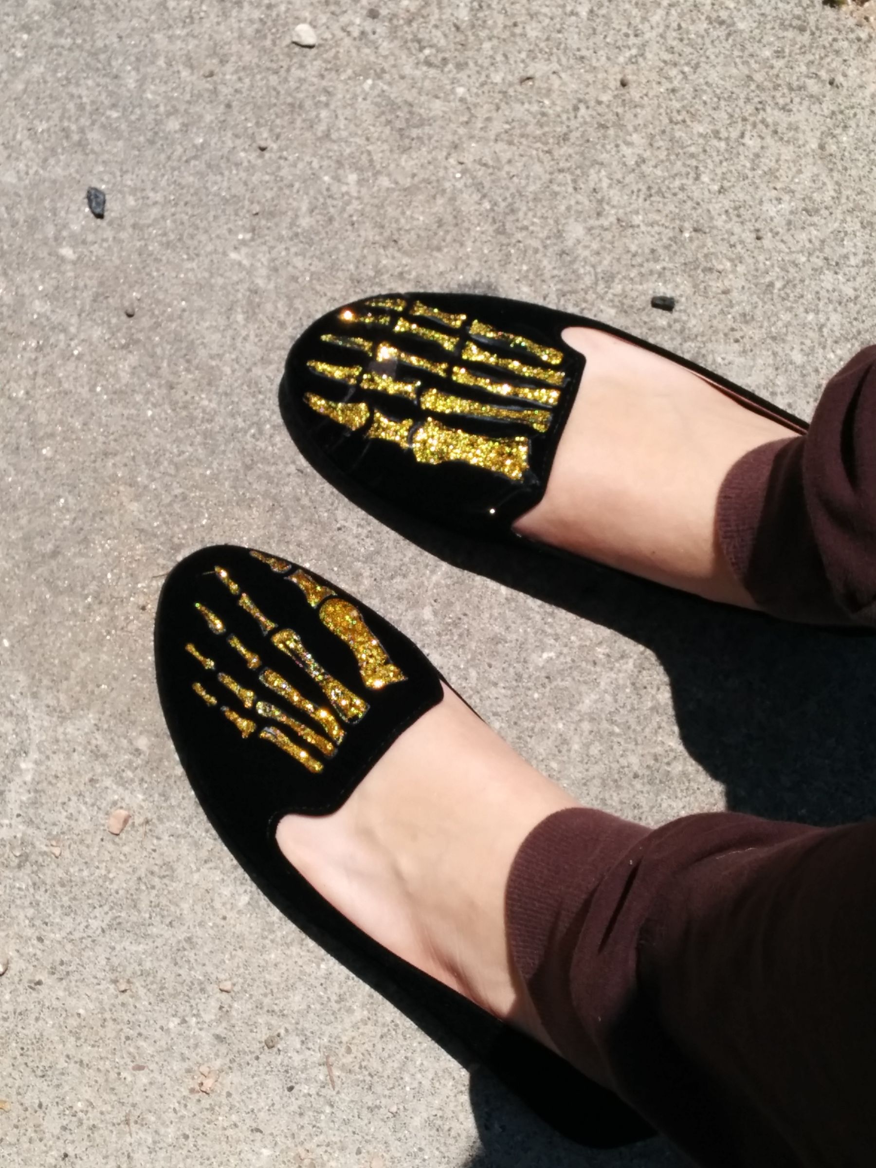 Skeleton Shoes Made With Laser Cut Stencils : 9 Steps (with Pictures ...