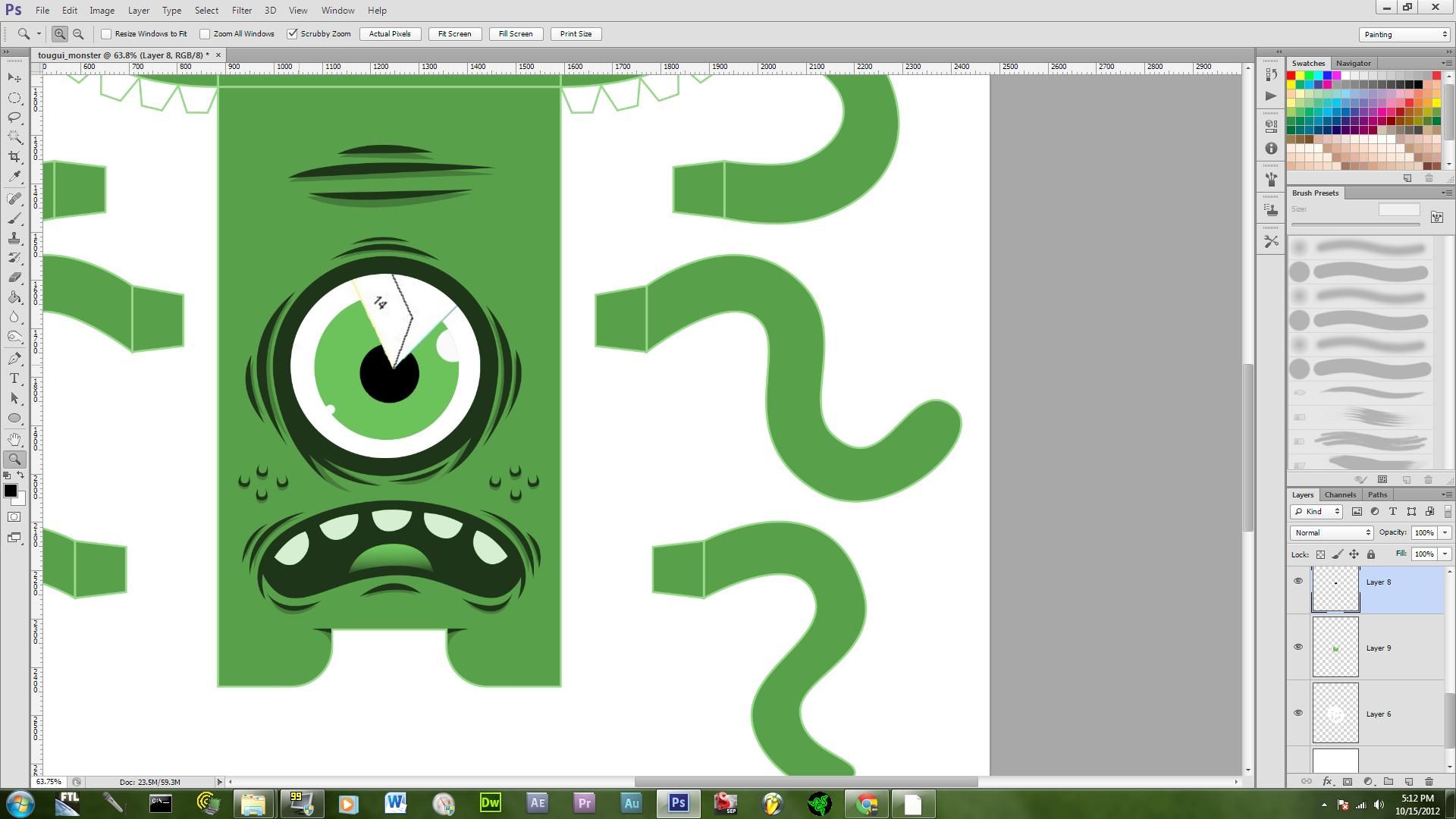 Slime Monster With Following Eye Illusion : 4 Steps (with Pictures ...