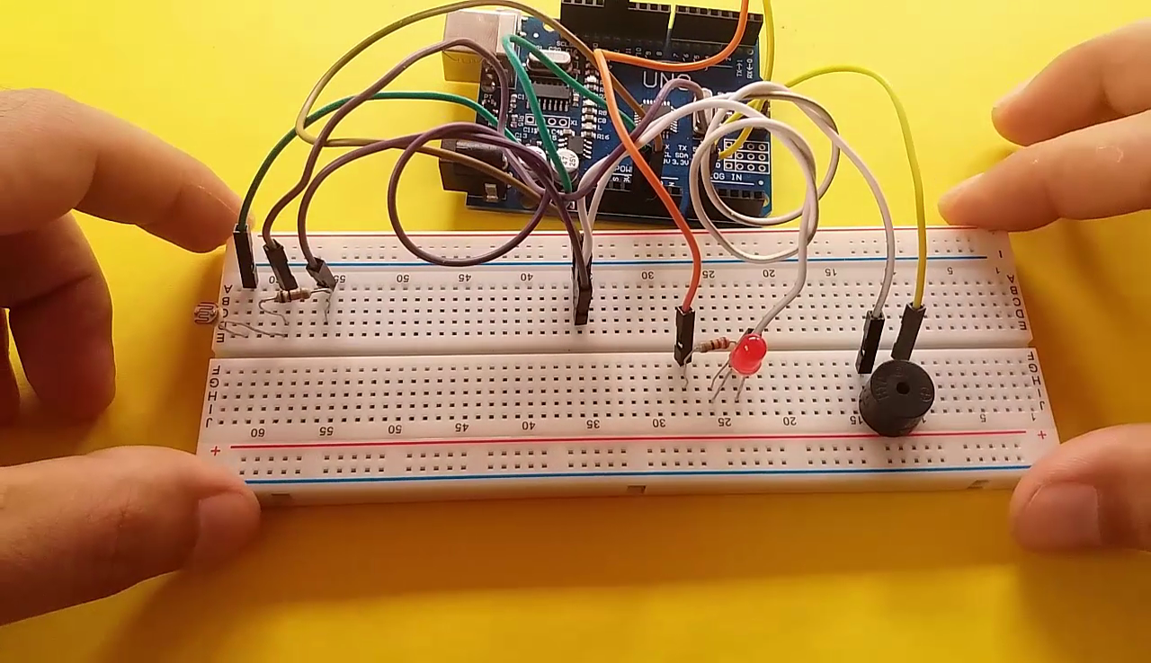 Arduino - Buzzer With LDR and LED : 5 Steps (with Pictures) - Instructables