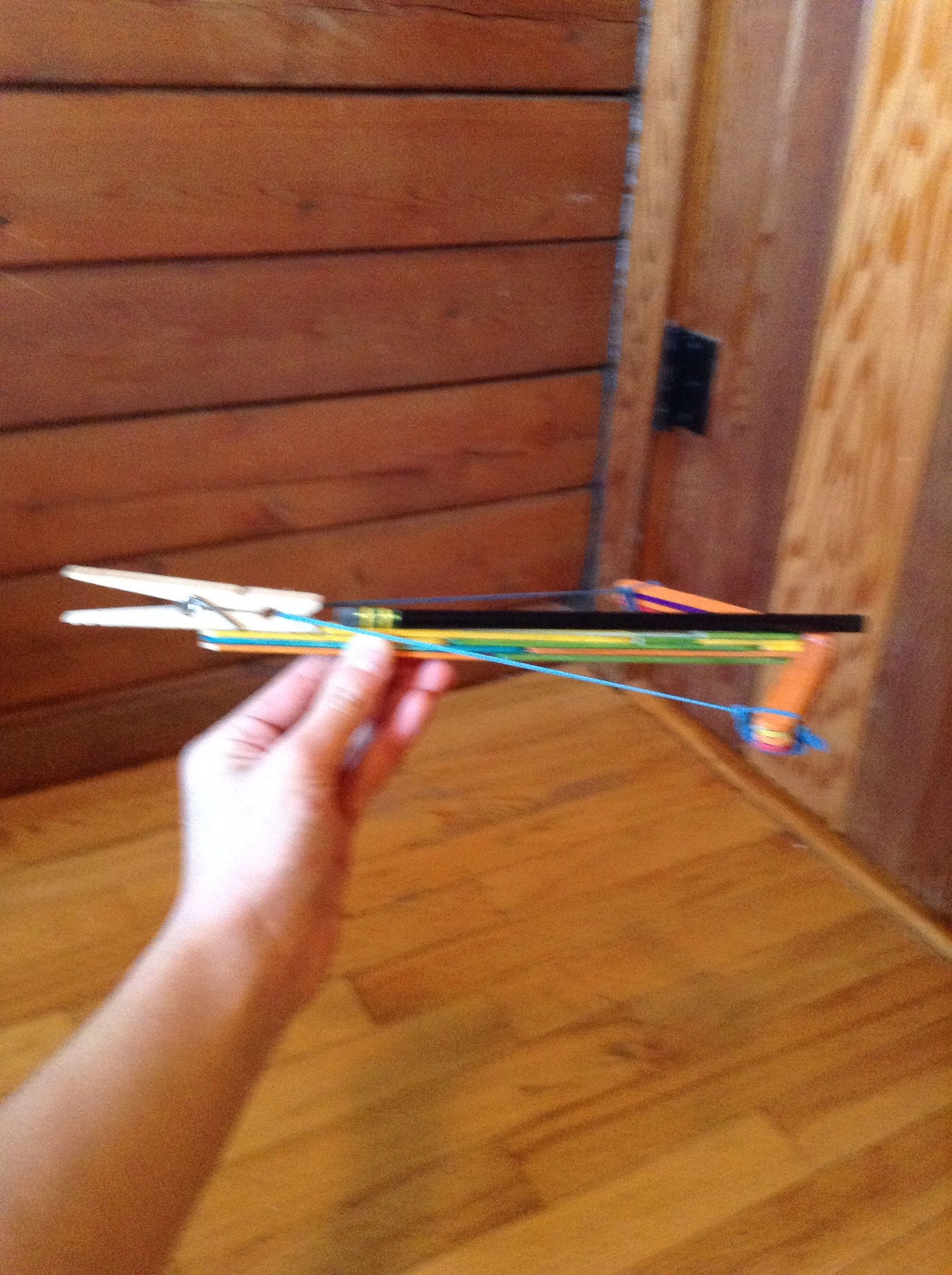 Popsicle Stick Crossbow : 6 Steps - Instructables