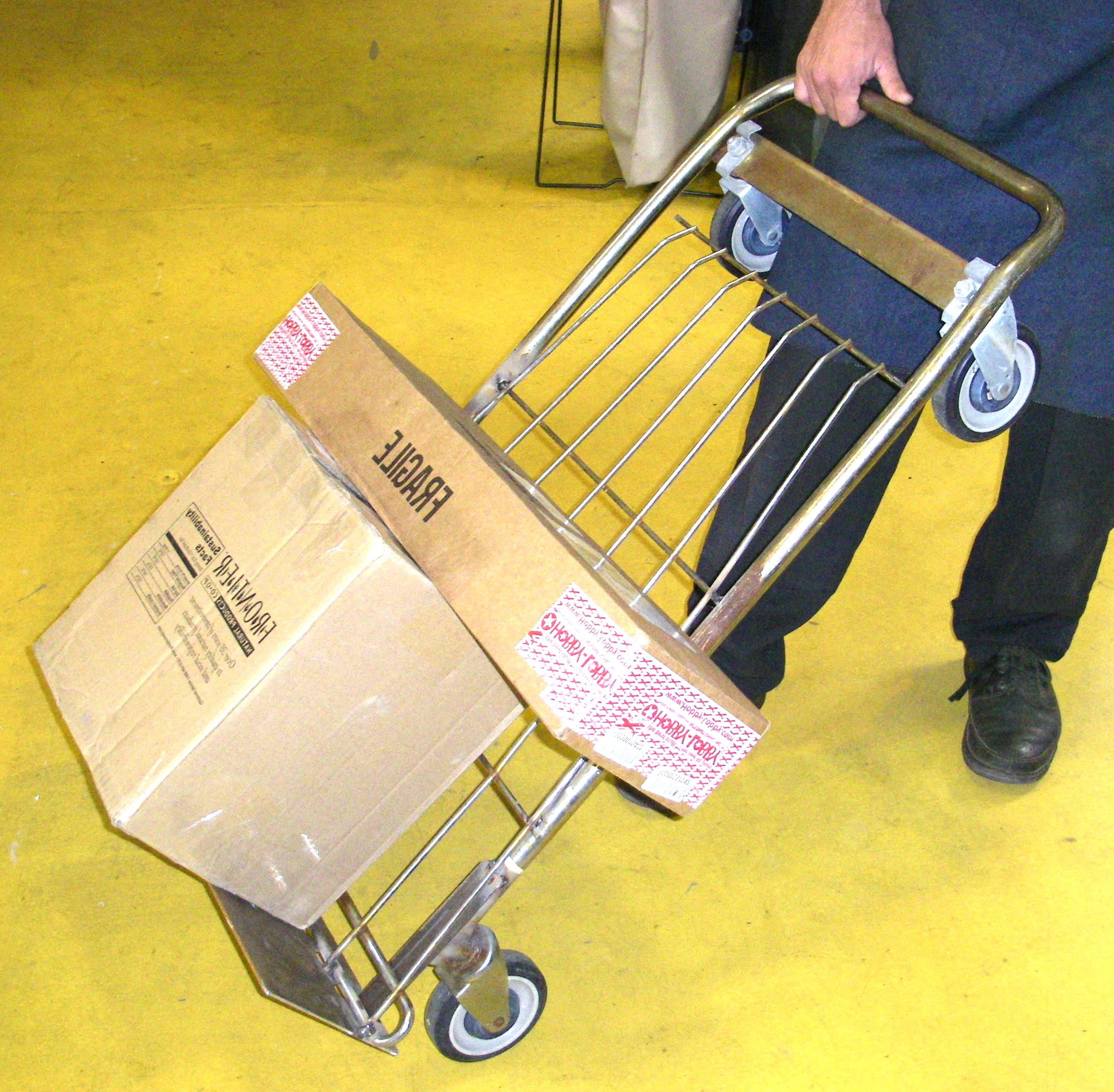 Make a Hand Truck From a Shopping Cart in Minutes : 9 Steps (with ...