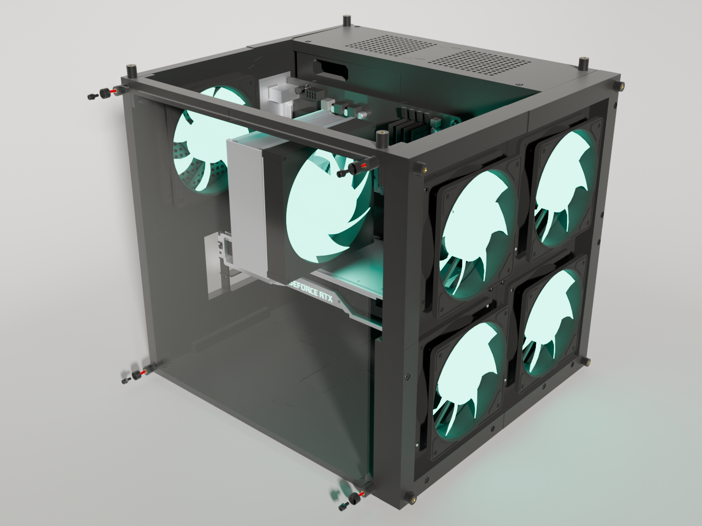 LilCubey - a 3d Printable MATX Acrylic Cube Pc Case : 27 Steps - Instructables