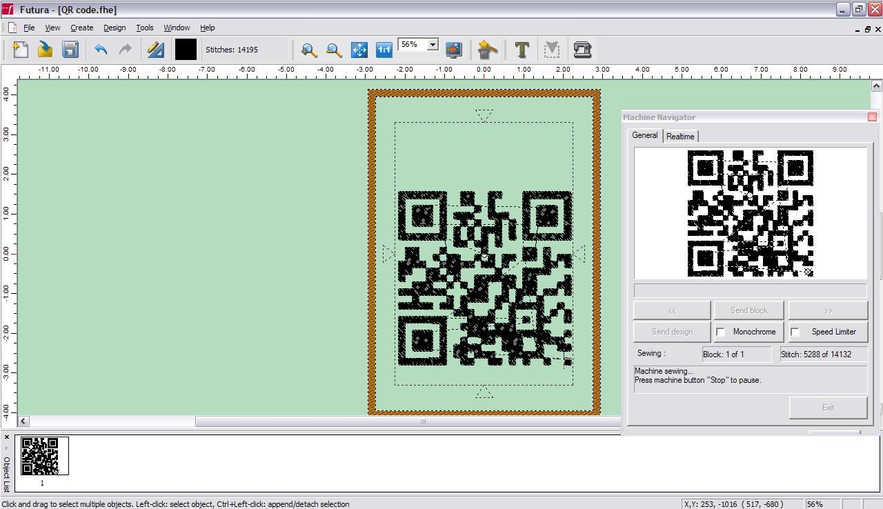 CNC Embroidery: QR Code : 5 Steps (with Pictures) - Instructables