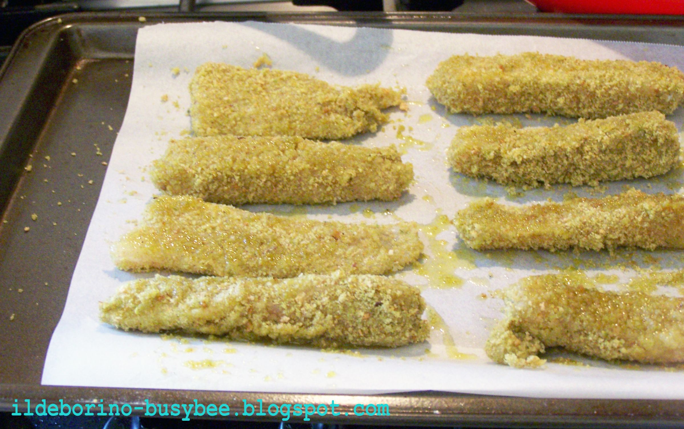 Homemade Dill Scented Fish Fingers With Grilled Asparagus : 6 Steps ...