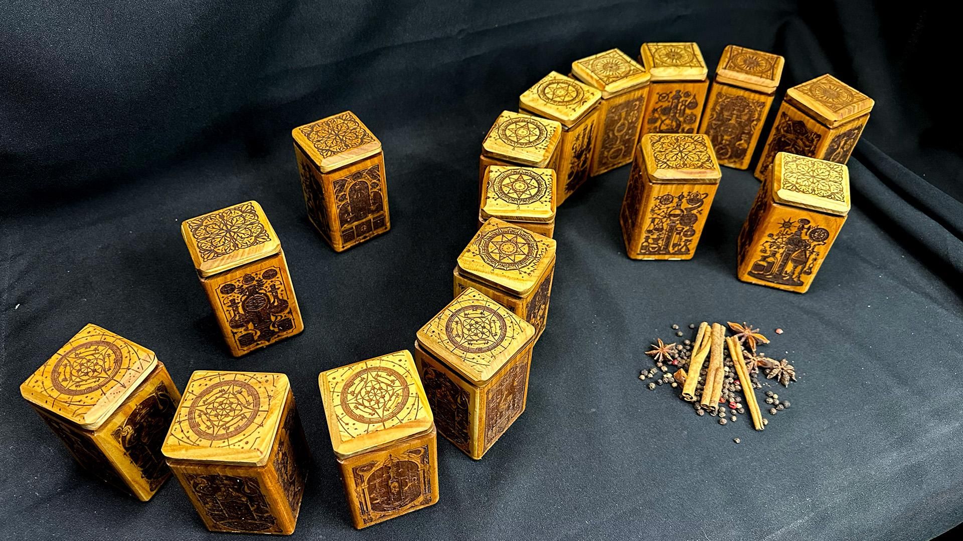 Wooden Vertical Carousel Spice Rack / Alchemy Design : 57 Steps (with ...