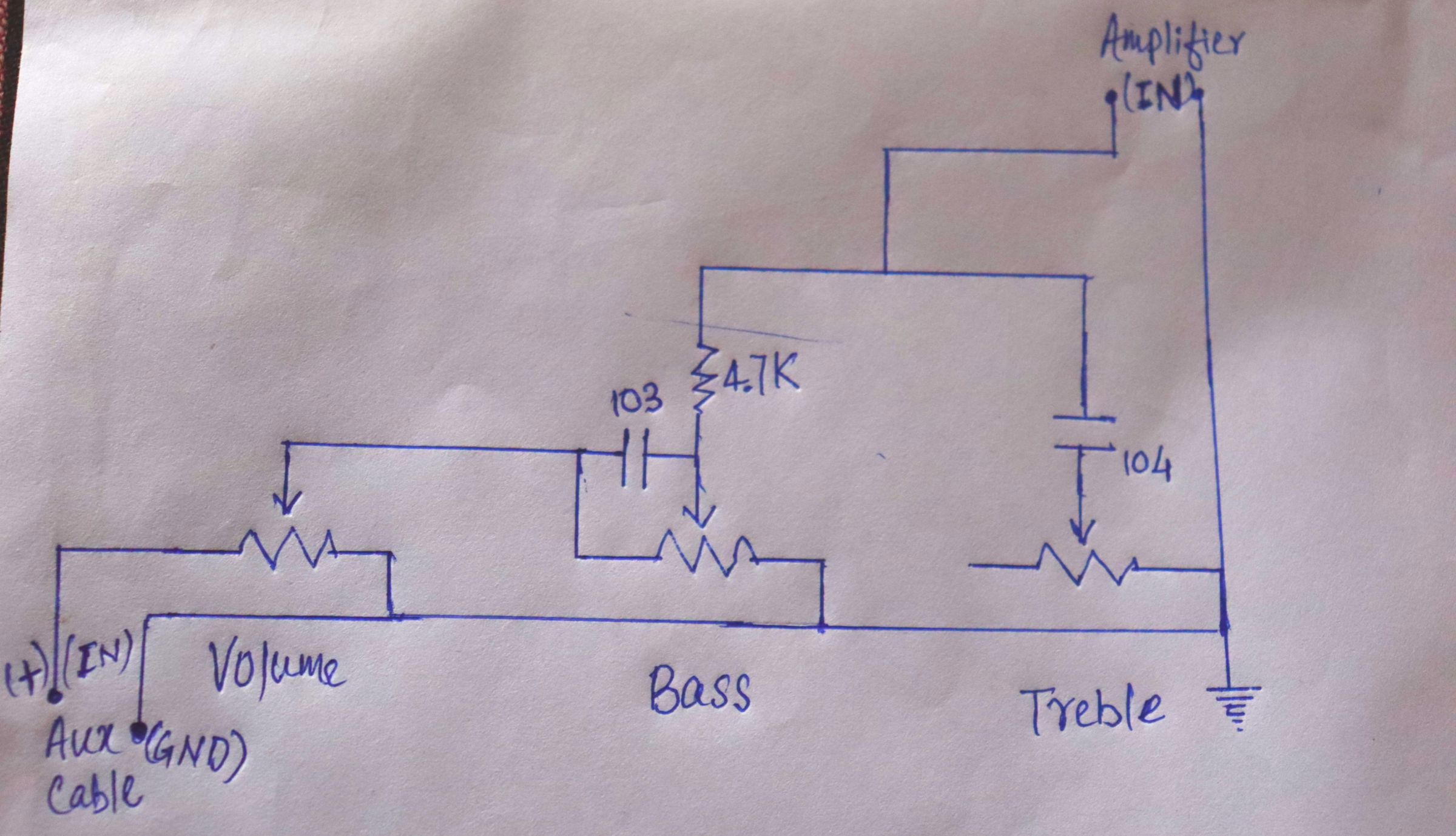 Volume, Bass and Treble Circuit in Audio Amplifier : 11 Steps ...