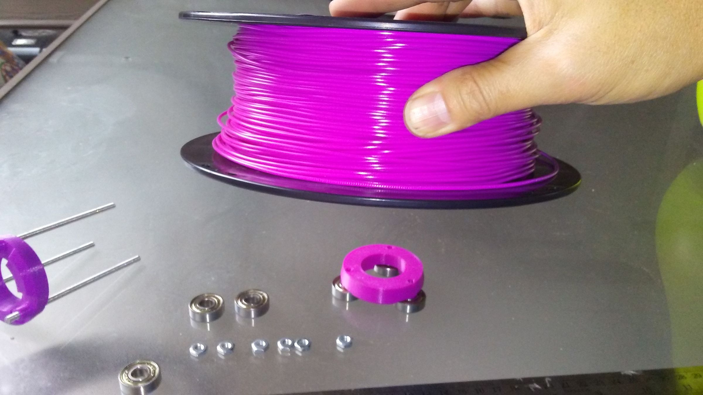 Expanded Spool Holder, Filament Guide, & Spool Hub : 4 Steps (with ...