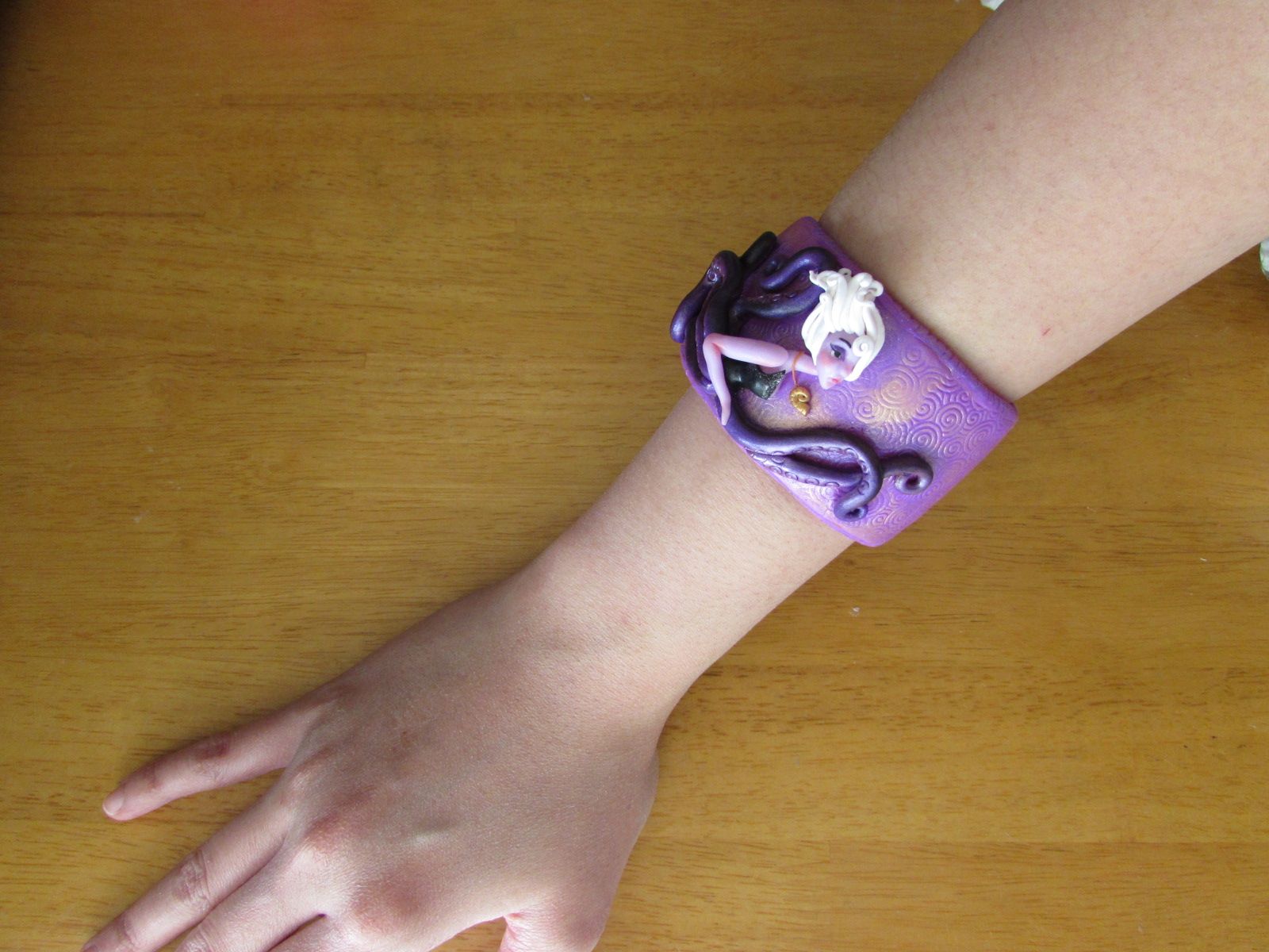 URSULA Little Mermaid Polymer Clay Cuff : 5 Steps (with Pictures ...