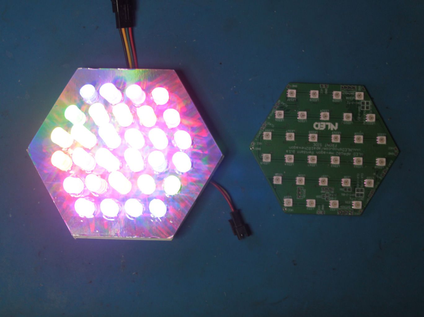 Glass Hexagon LED Pixel Fixture : 8 Steps (with Pictures) - Instructables