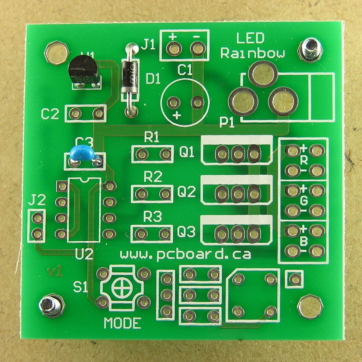 LED Rainbow - RGB LED PWM Controller Construction - Easy to Build : 15 ...