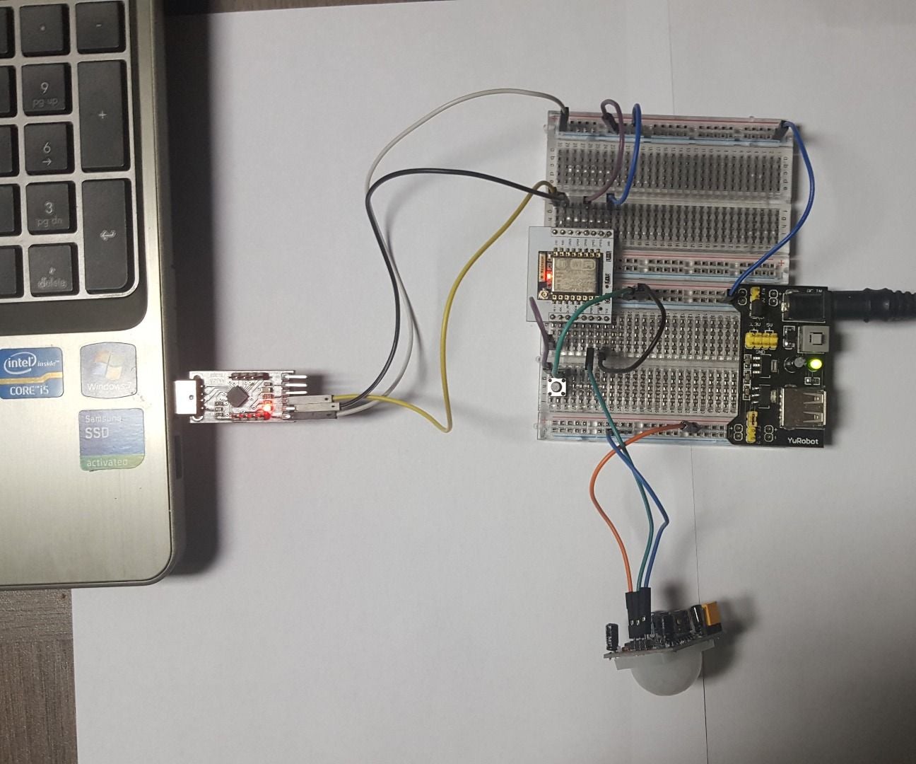 IoT WiFi DIY Motion Detector With E-mail Notification Using PIR Sensor and ESP8266 : 10 Steps ...