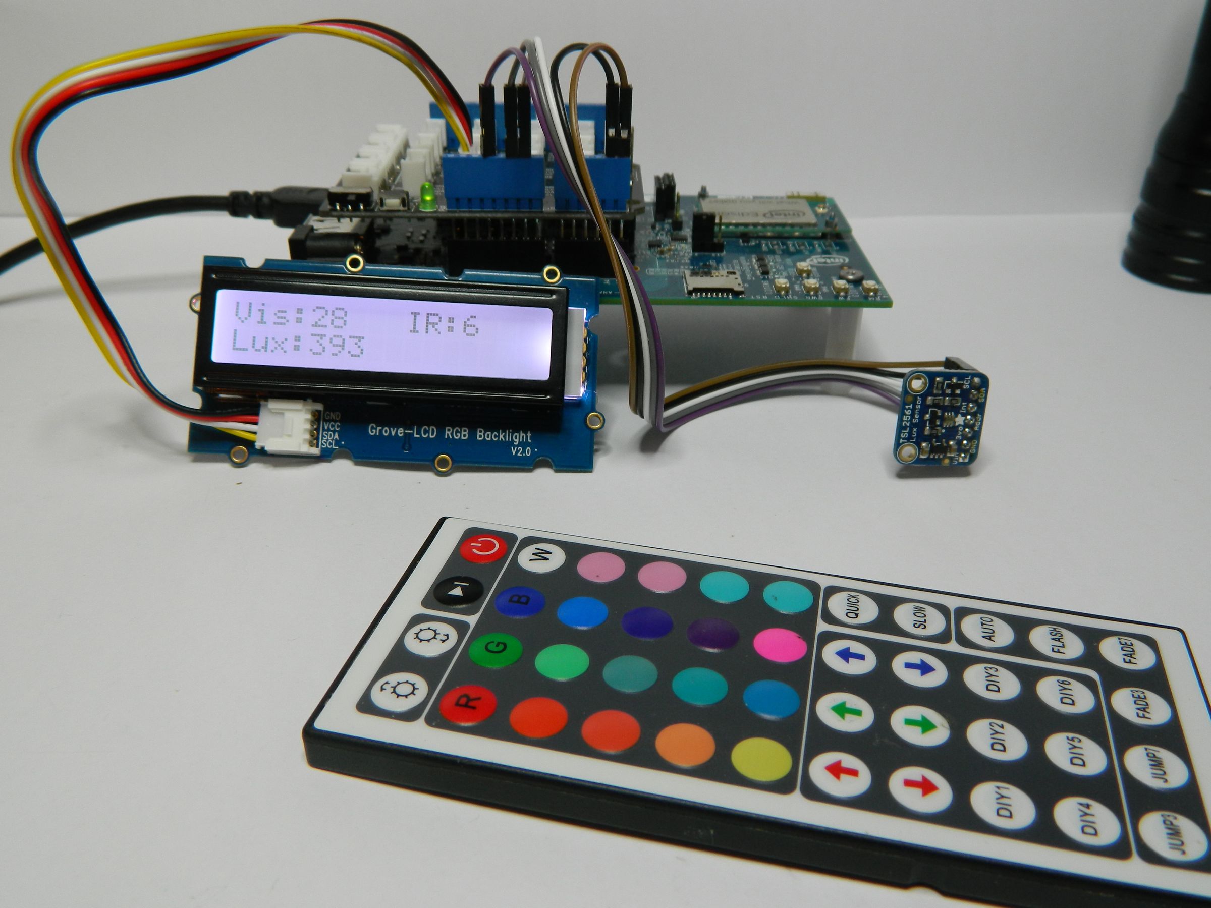 Intel Edison: Lux Meter, TSL2561 : 5 Steps - Instructables