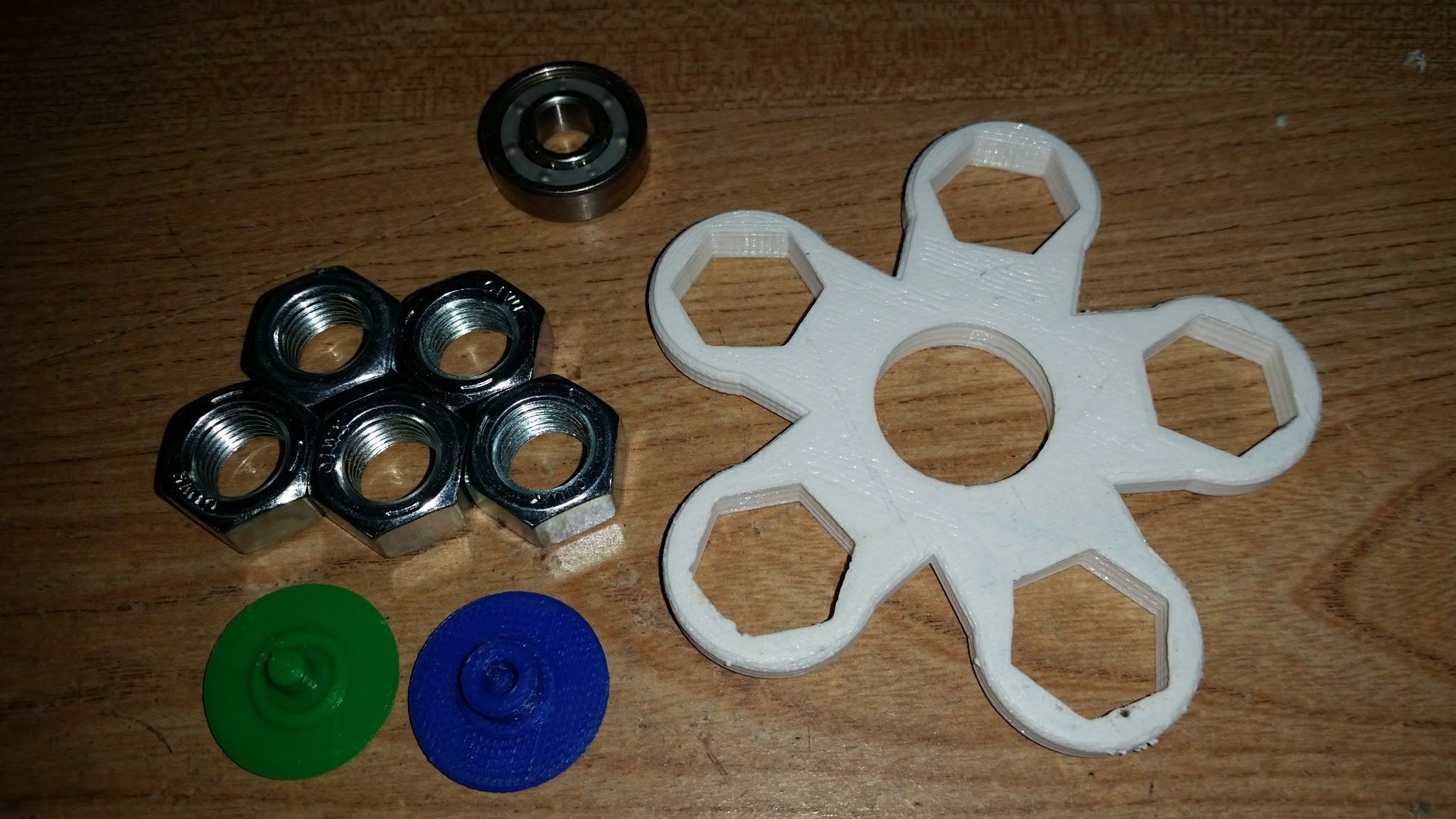 3D Printed Hex Nut Fidget Spinners : 4 Steps (with Pictures ...