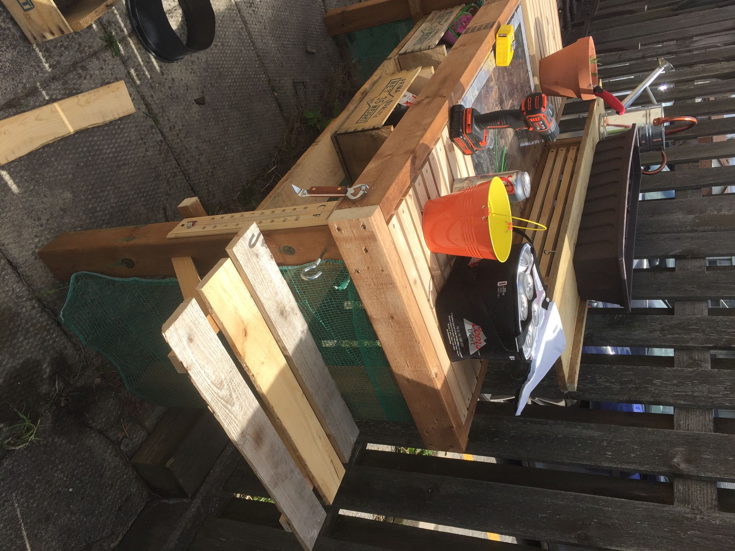 Planting Bench With Protected Growing Station : 3 Steps (with Pictures ...