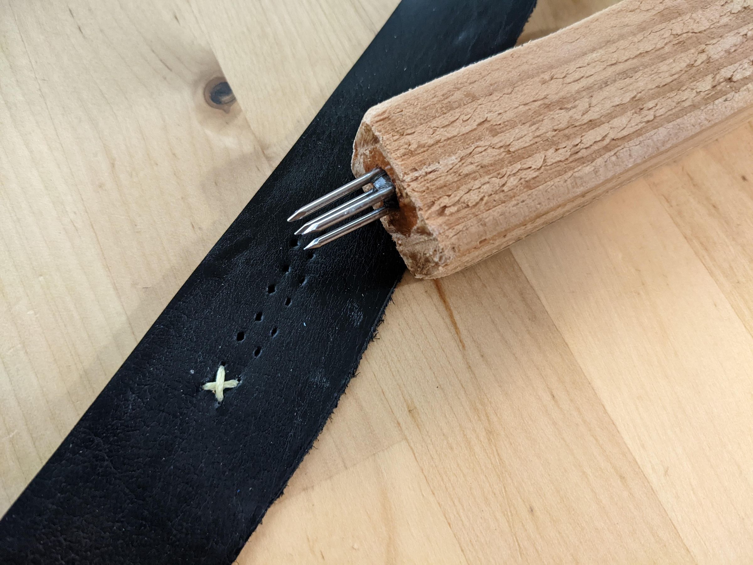 4-Prong Square Leather Lacing Chisel : 5 Steps (with Pictures ...