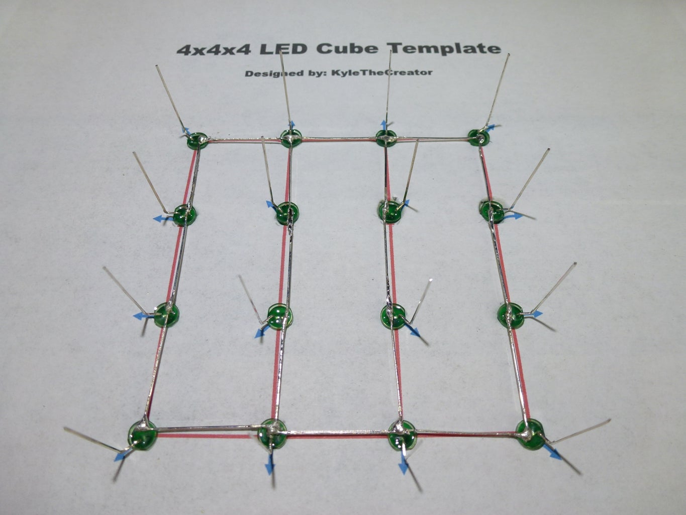 4x4x4 Led Cube Arduino Uno 7 Steps With Pictures Instructables