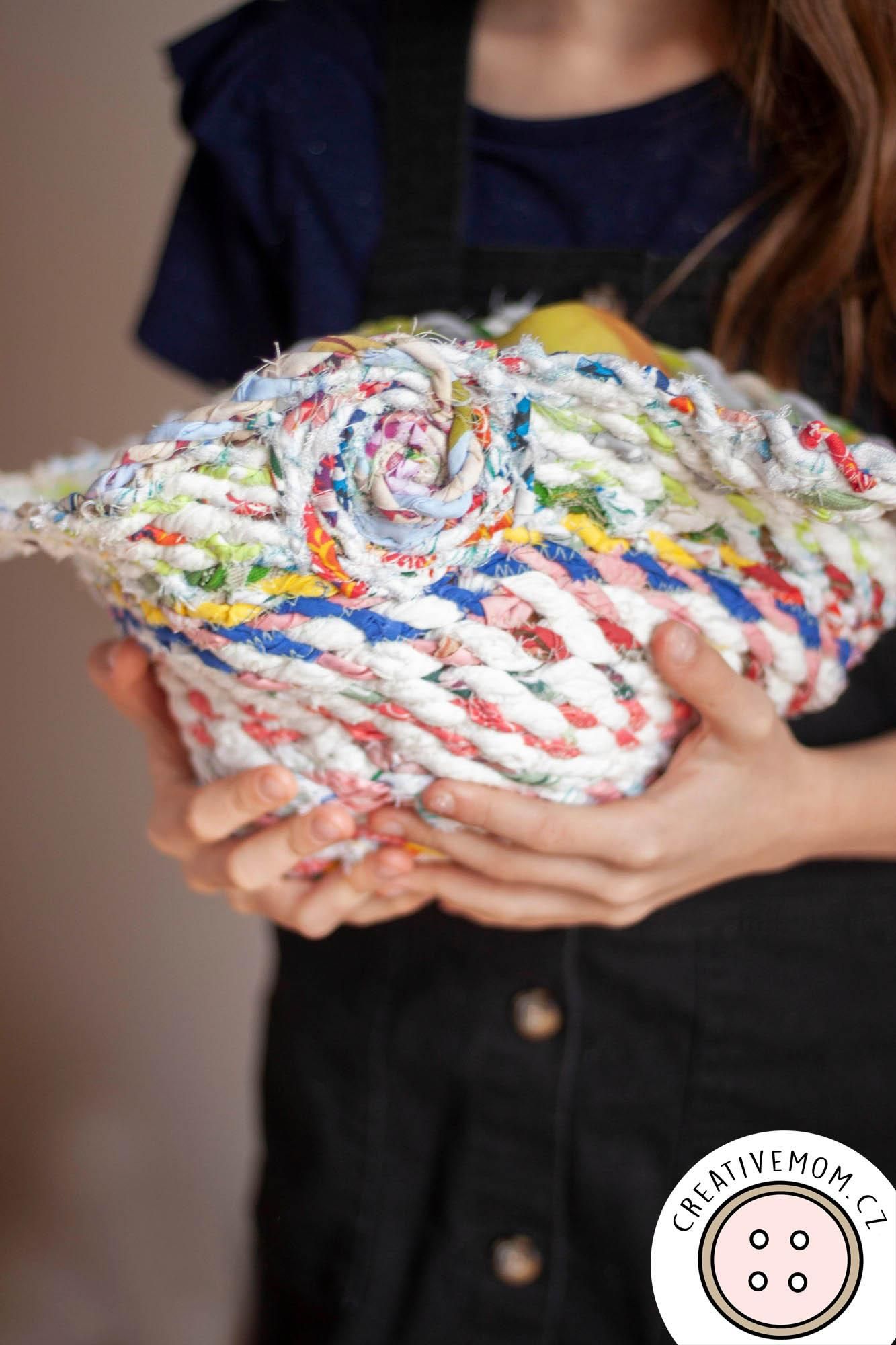 Boho Basket From a Homemade Coiled Rope : 5 Steps (with Pictures ...