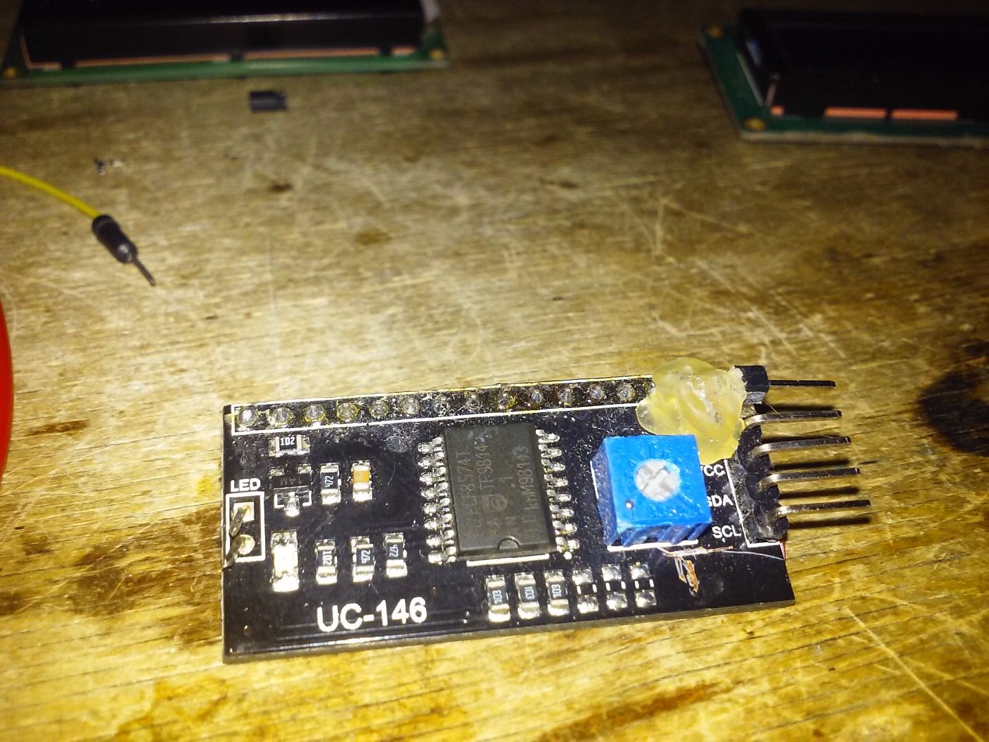 Raspberry Pi: Using 1$ I2C LCD Backpacks for 1602 Screens & Buttons ...