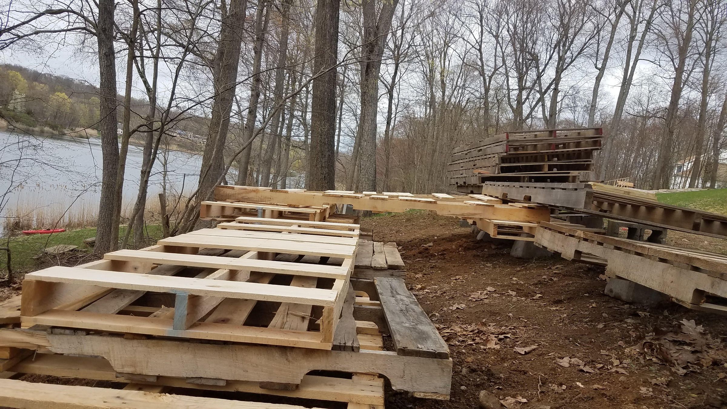 Pallet Man-shed, One-man Build, Building the Deck. Part Two. : 6 Steps ...