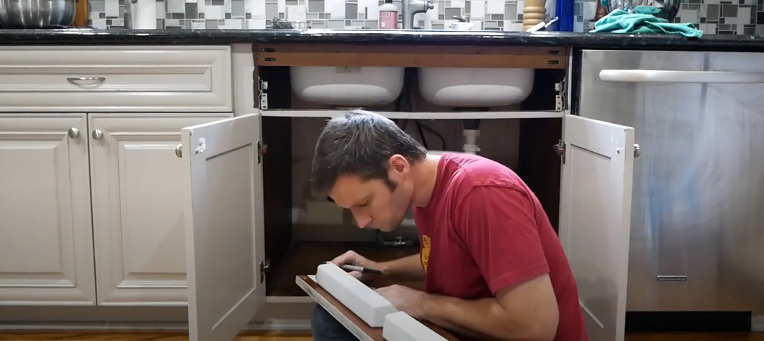 Sink Tip Out Tray Installation : 4 Steps - Instructables