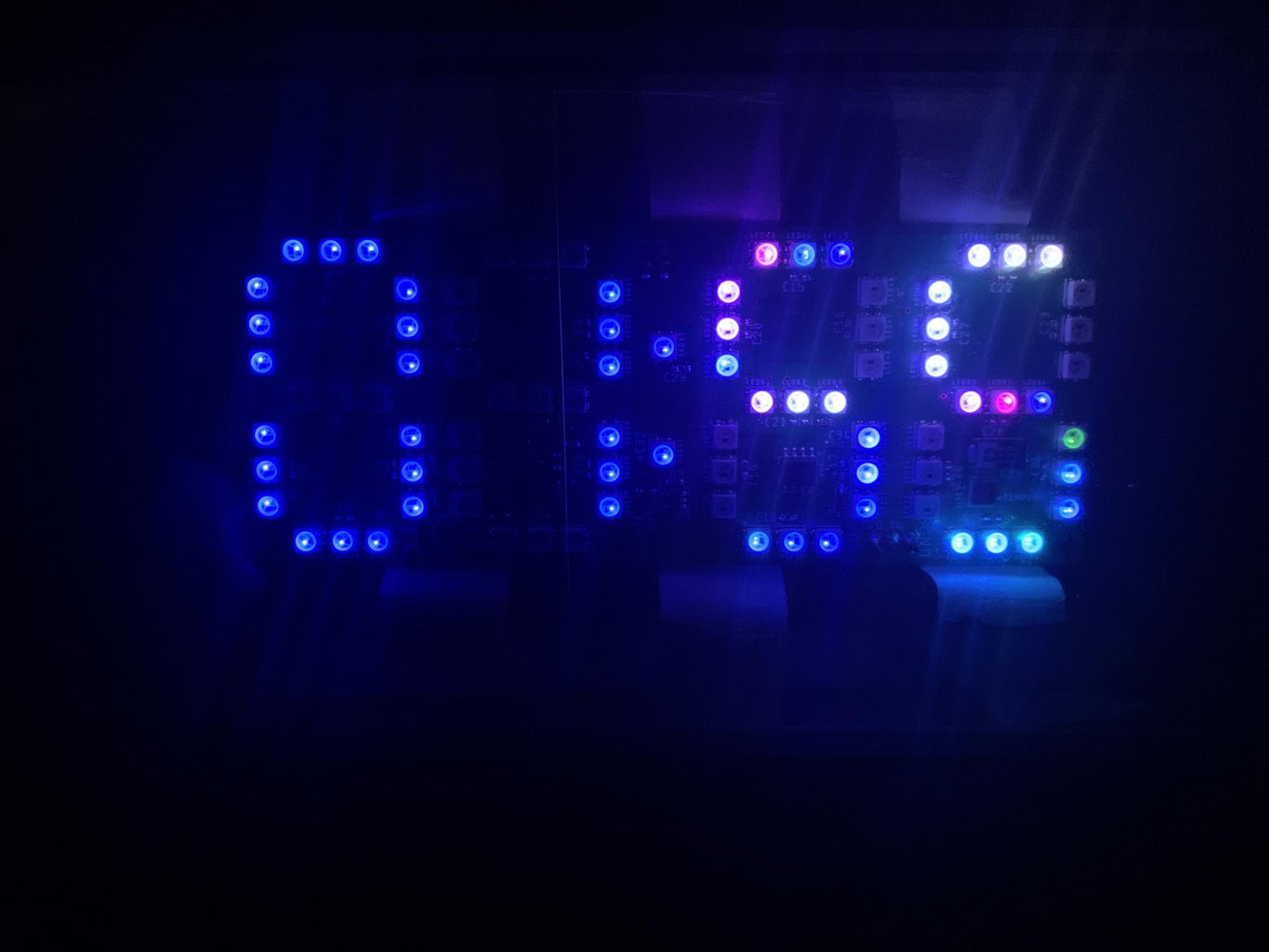 Rgb Led Clock 4 Steps Instructables