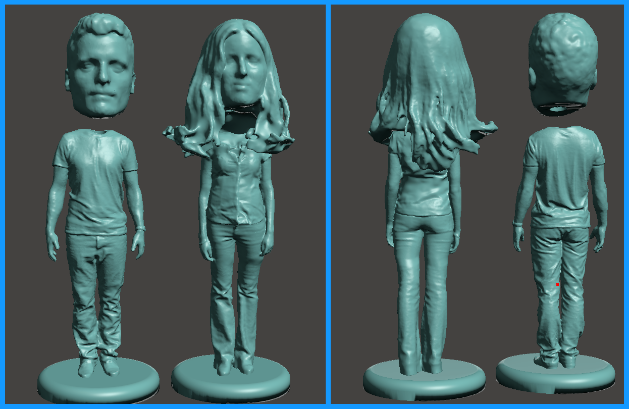 3D Printed Bobblehead - High Resolution Full Body Scanned and Hand ...
