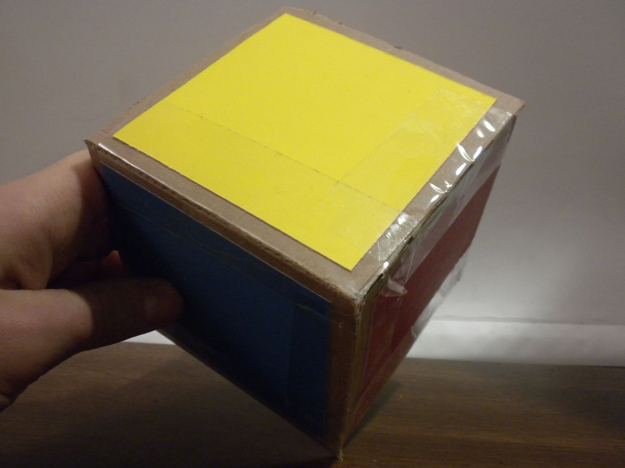 Build a Fully Functional 1x2x2 Rubik's Cube Out of Cardboard : 11 Steps ...