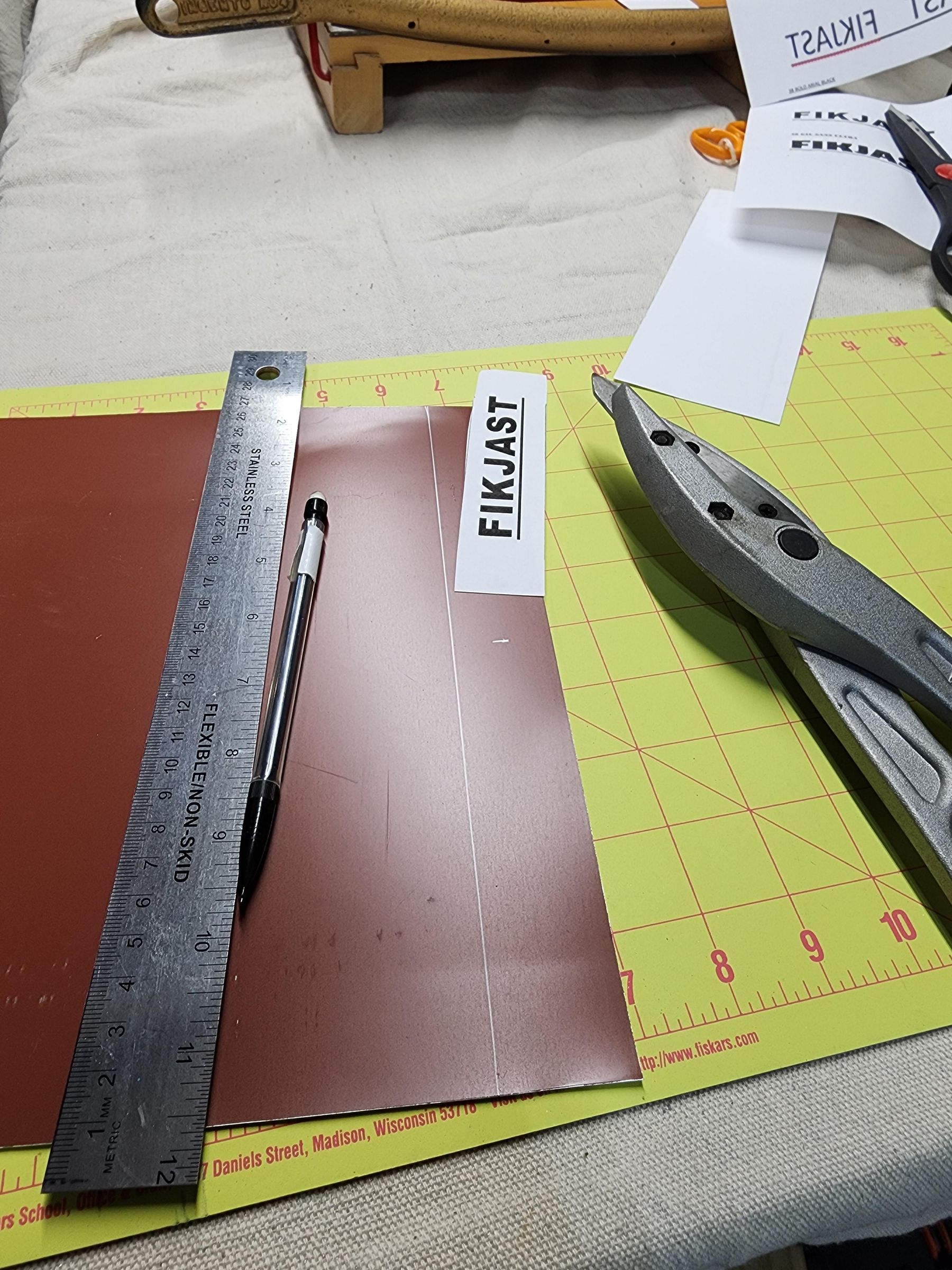 Letter Embossing Plates - Metal & Plastic : 8 Steps (with Pictures ...