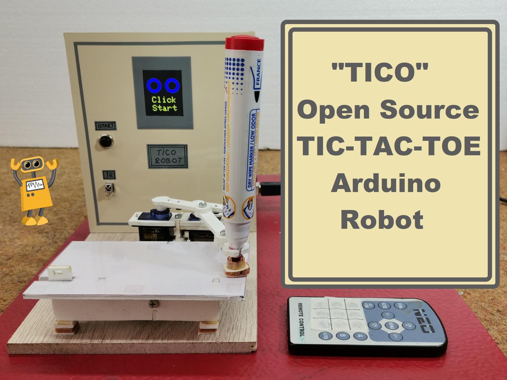TICO Open Source Tic-Tac-Toe Arduino Robot : 4 Steps - Instructables