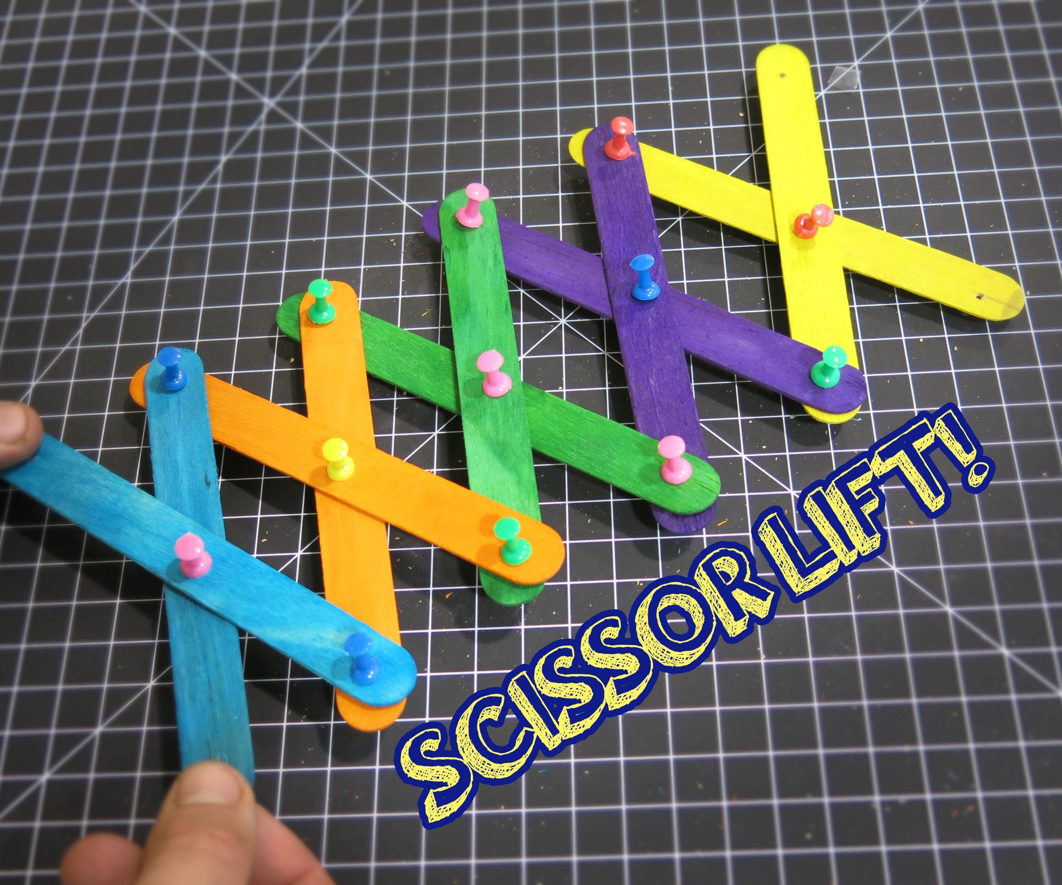 Scissor Lift (by Craft Sticks!) : 4 Steps (with Pictures) - Instructables