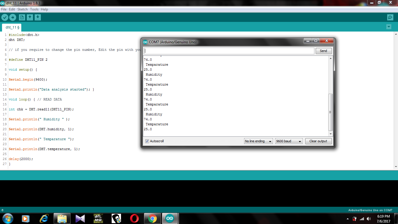 DHT 11 Using Using Arduino : 5 Steps - Instructables