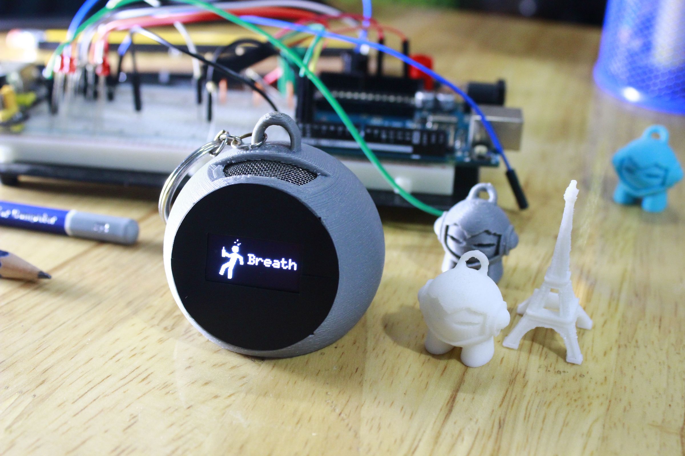 UV Meter & Breathalyzer Keychain - 3D Printed - IoT Blynk : 28 Steps ...