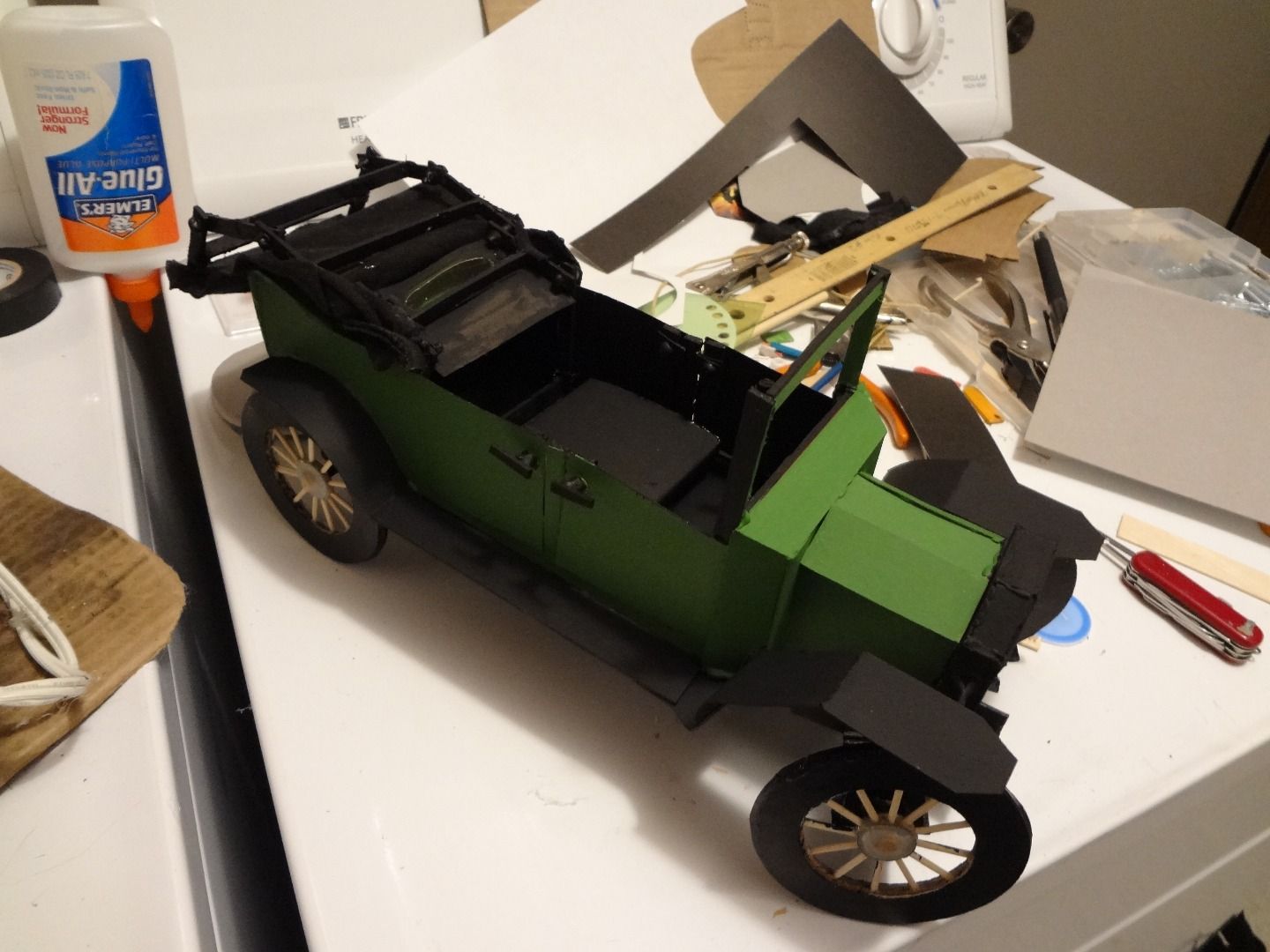 Classic Convertible Cardboard Electric Car. : 16 Steps (with Pictures ...