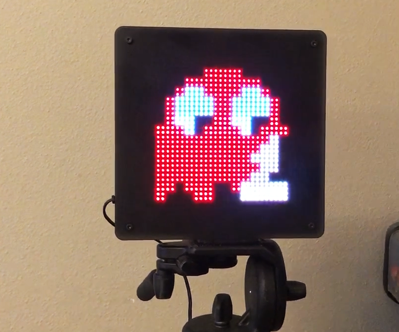 LED Pixel Art Frame With Retro Arcade Art, App Controlled : 7 Steps ...