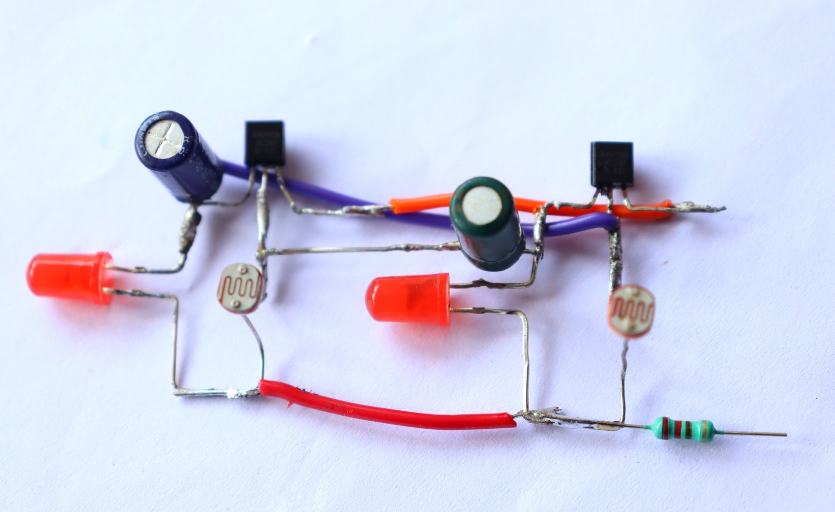 Light Sensitive Double Led Blinker 13 Steps Instructables