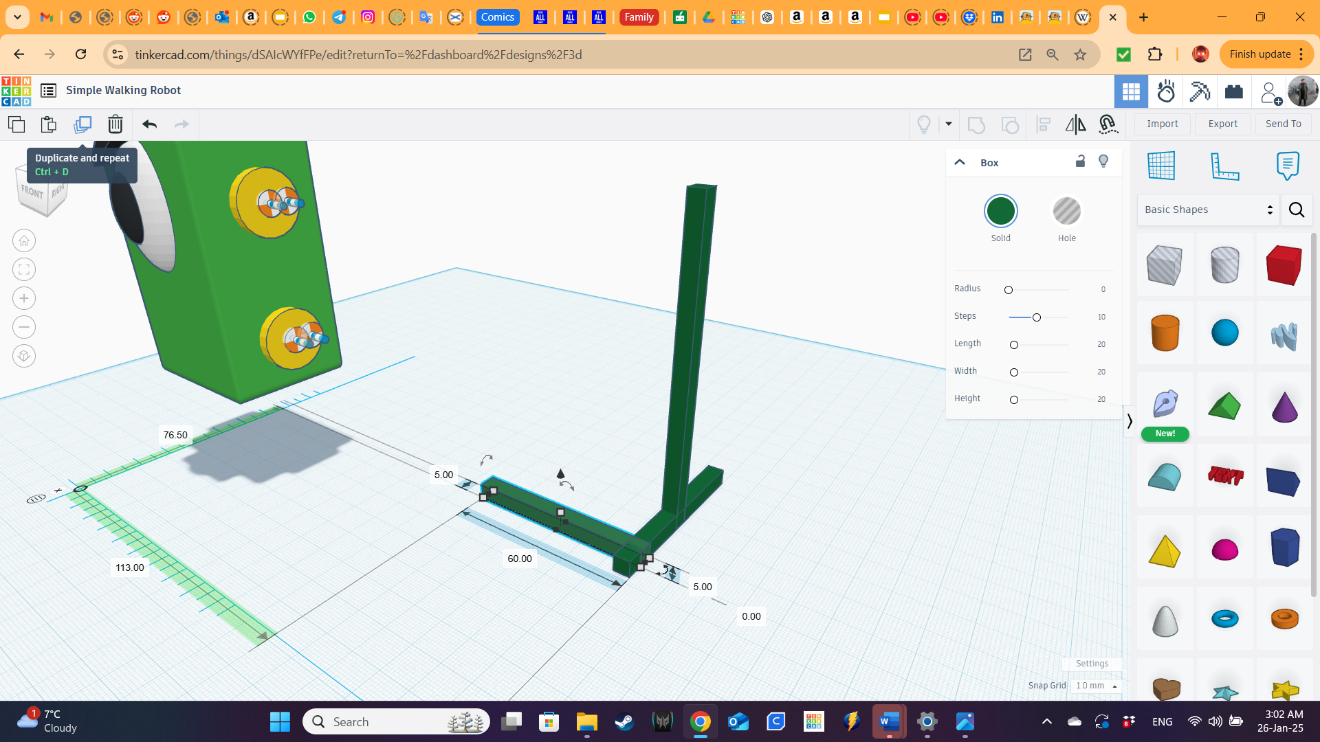 Tinkercad Robotics for School: SIMLAB KOMBAT! (virtual Walking Robots ...