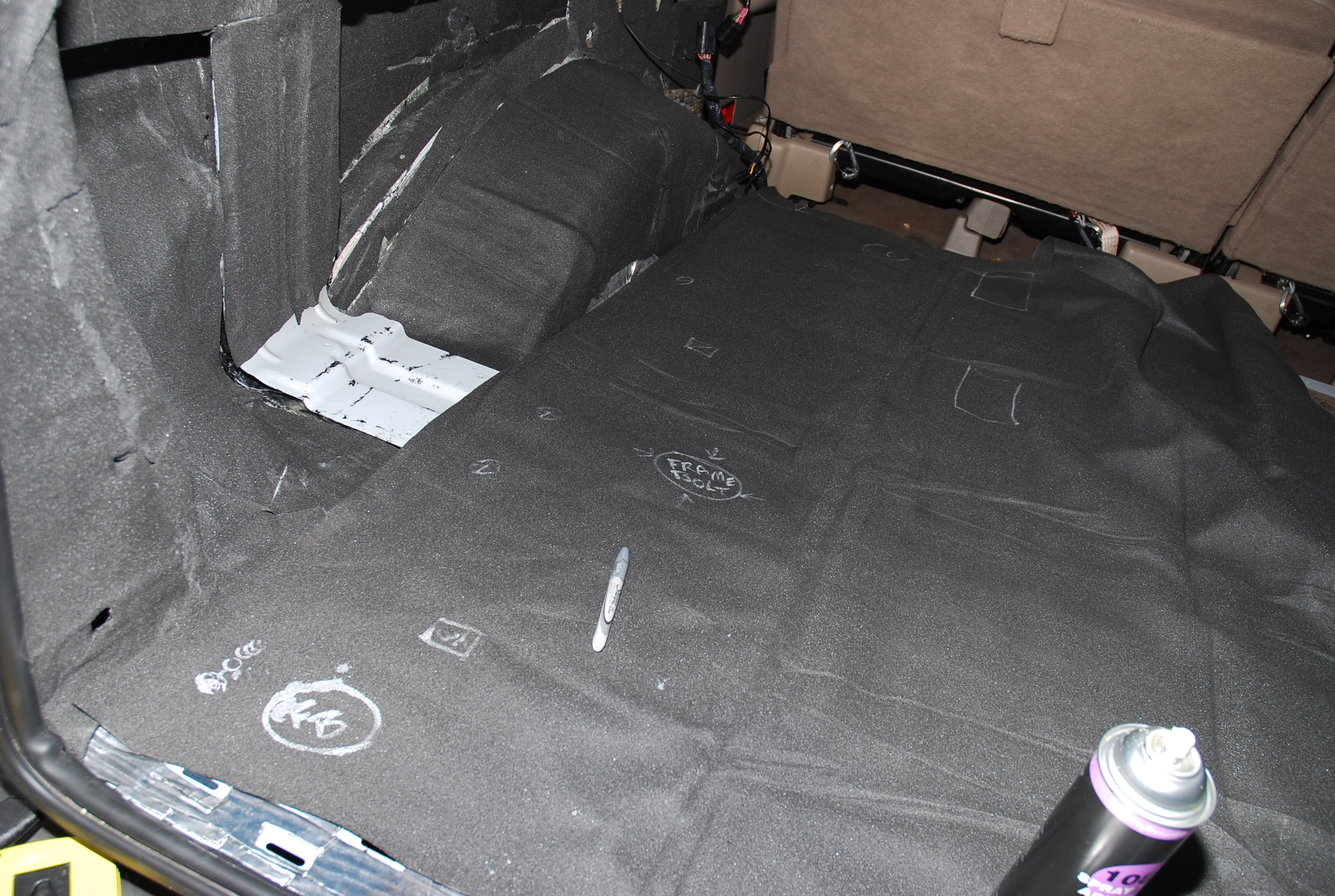 Auto Sound Deadening - Part II - More Matting and Using Expanding Foam ...