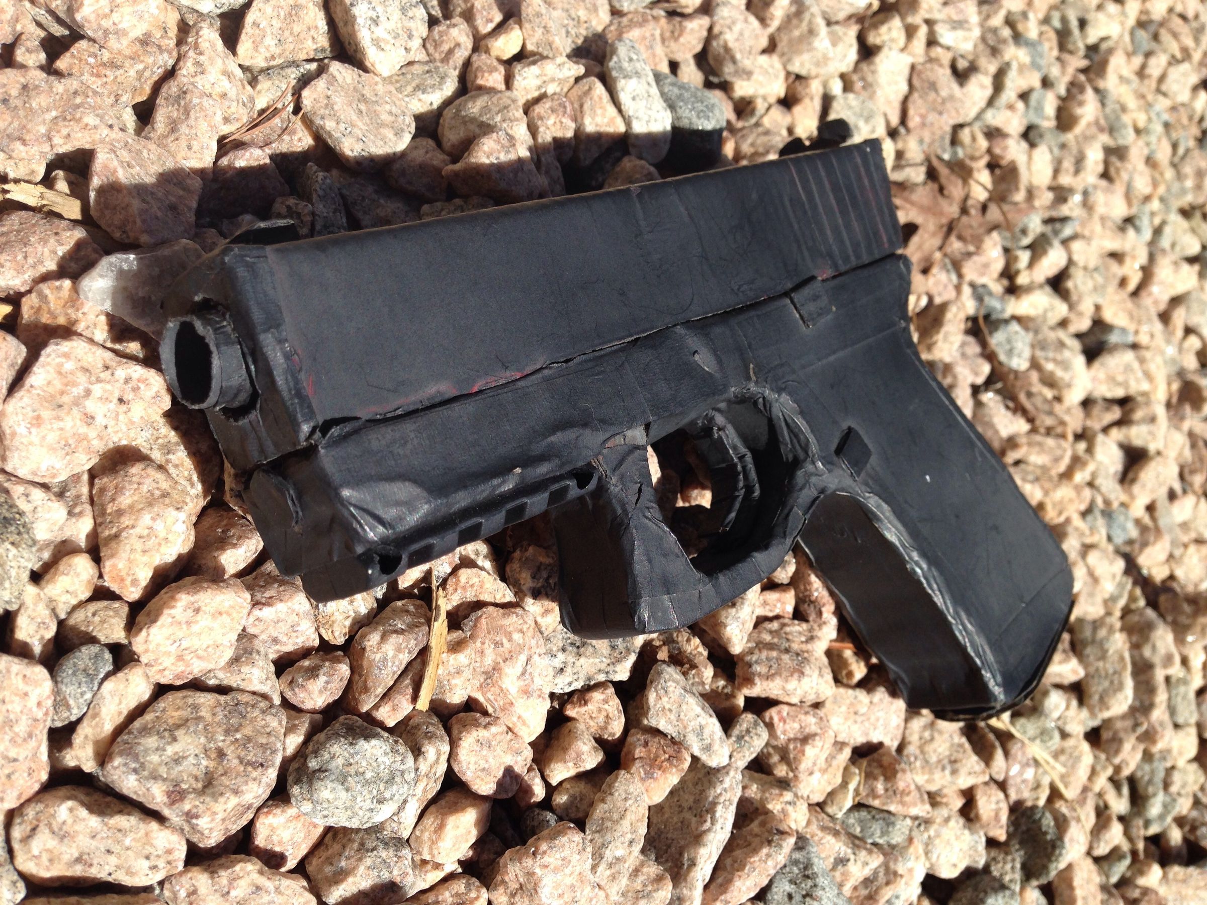 Make a Cardboard Glock With Working Parts : 9 Steps - Instructables