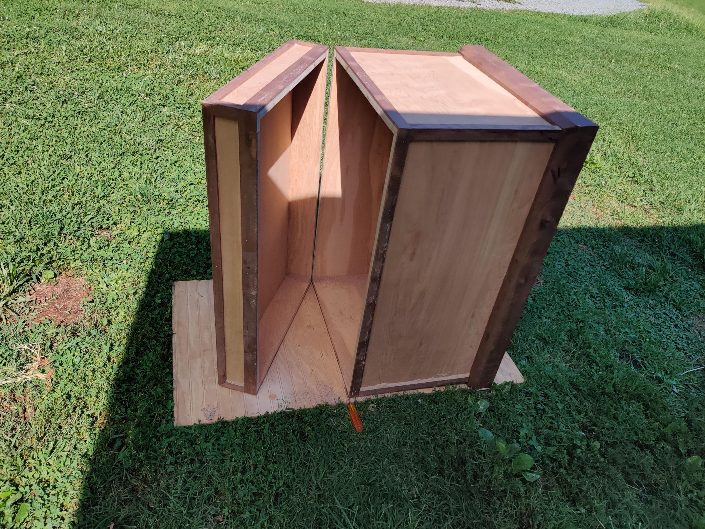 No-waste Plywood Trunk With Lid Storage and Walnut Trim : 16 Steps ...
