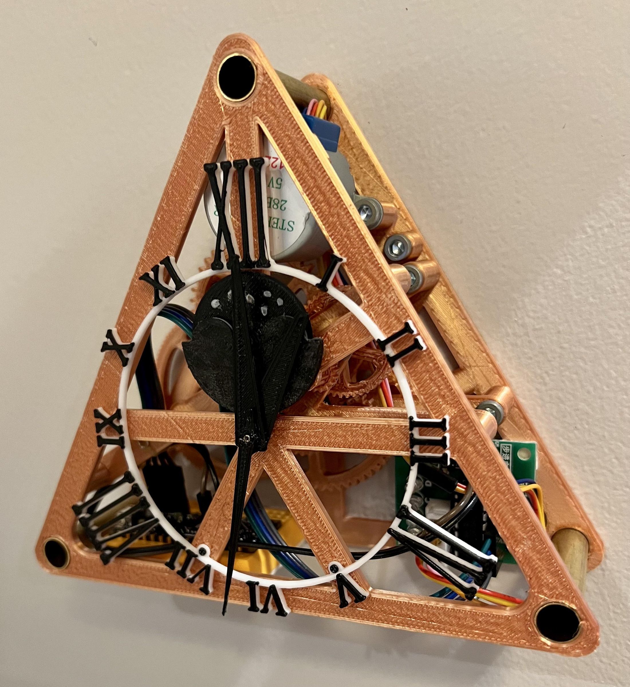Triangulum - 3D Printed 3-Hand Clock : 16 Steps (with Pictures ...
