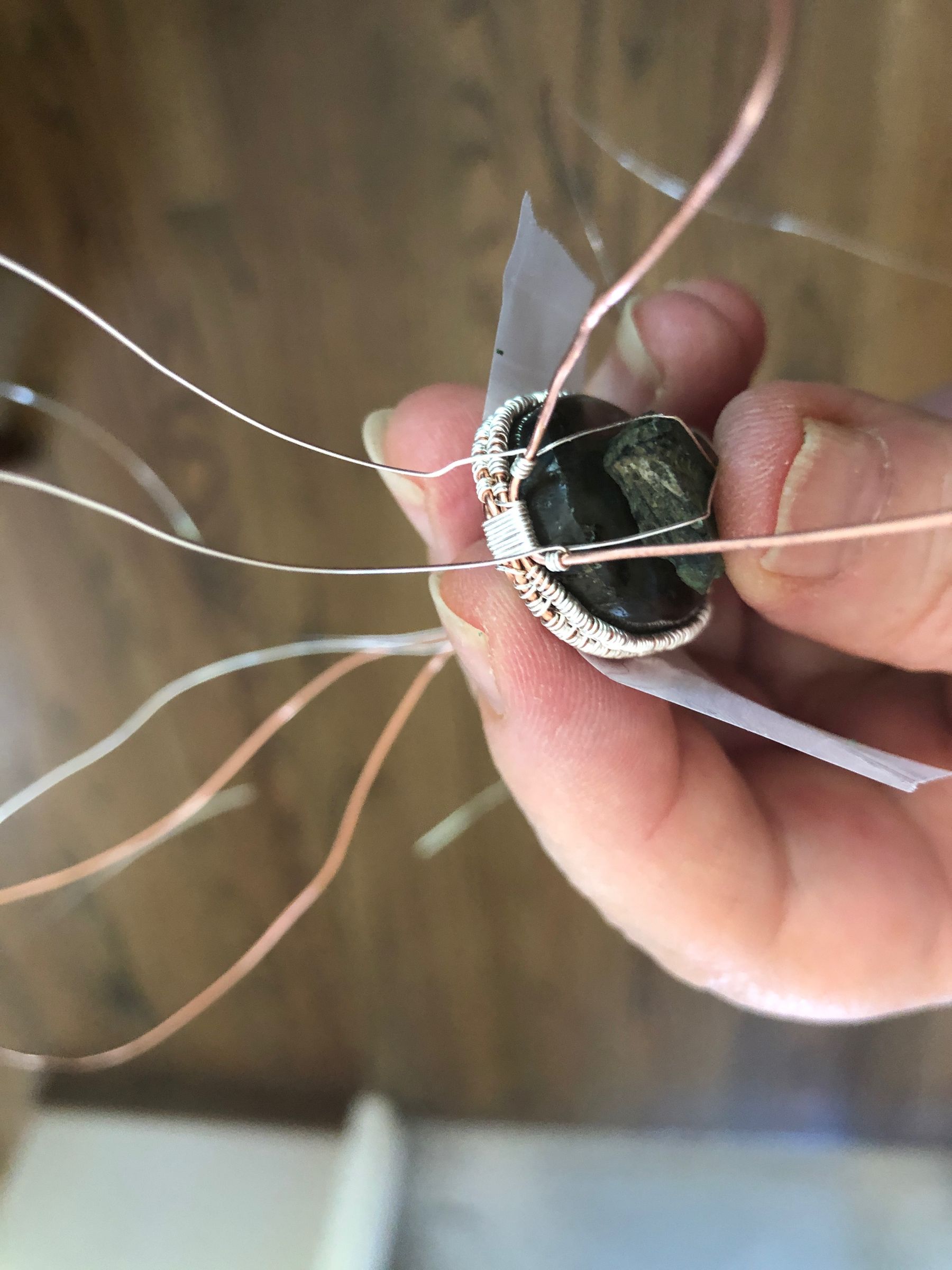 Multi-Gemstone Layered Wire Wrapped Pendant : 27 Steps (with Pictures ...