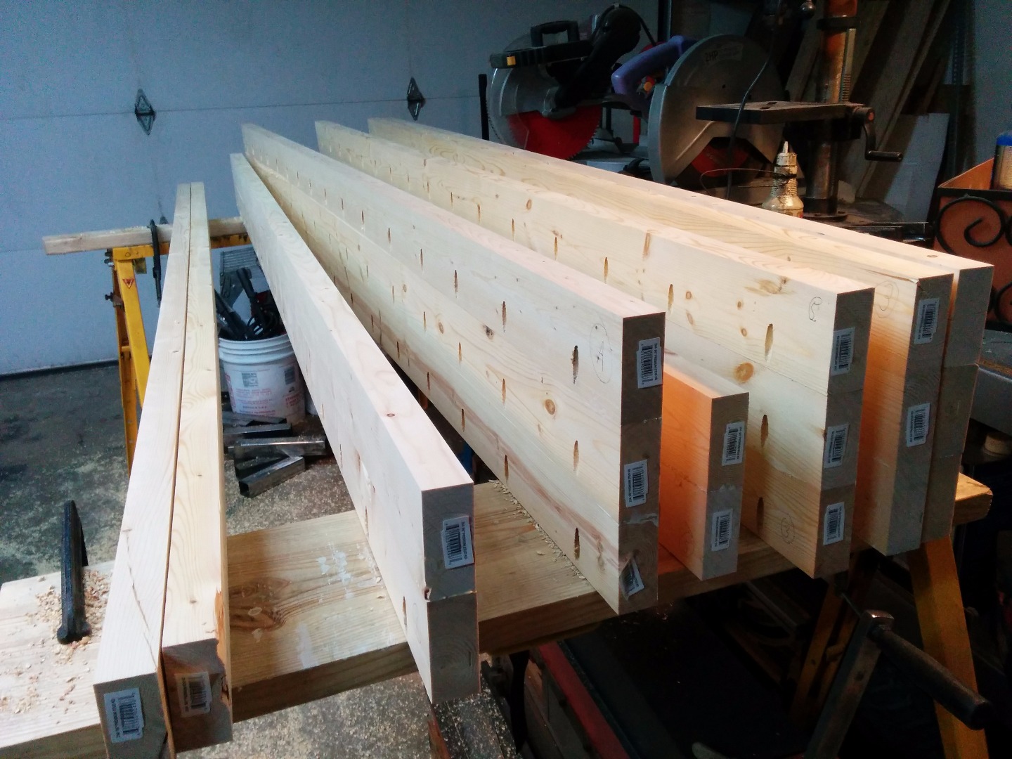 Steel and 2x4 Full Dining Table Set : 9 Steps (with Pictures ...