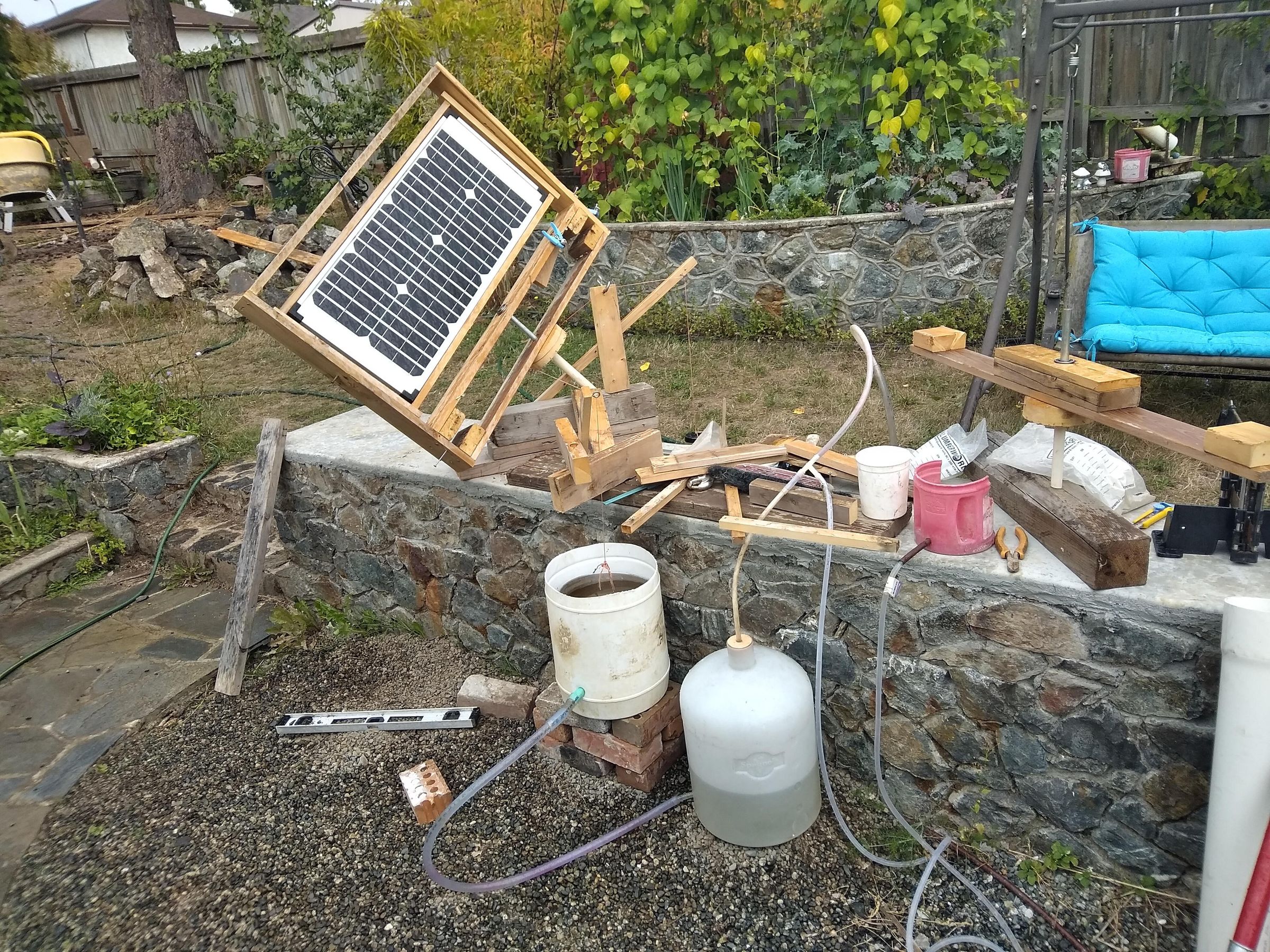 Tracking Solar Cooker Project 2023 and 2024. Solar Cooked Soil, Mulch ...