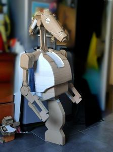 Cardboard Lifesize Battle Droid From Star Wars : 5 Steps - Instructables