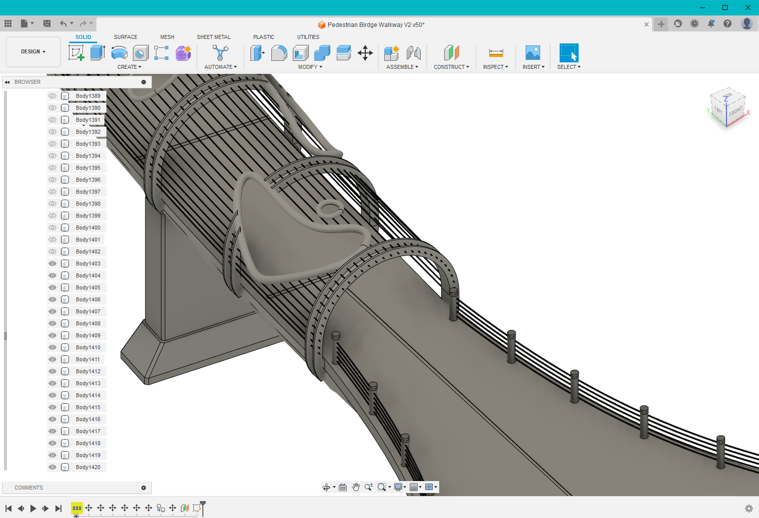 Design a Pedestrian Bridge With Fusion 360 : 9 Steps (with Pictures) - Instructables