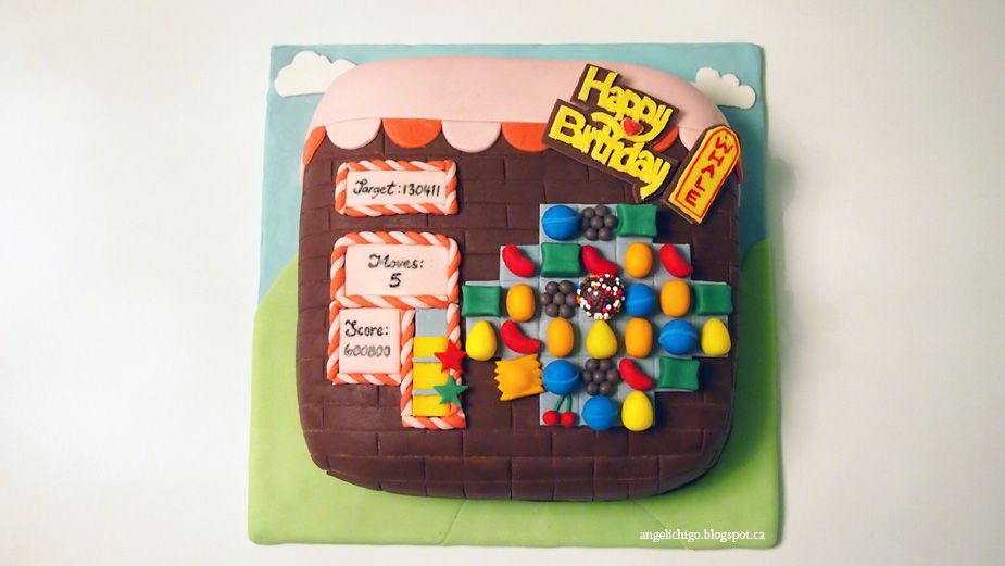 Candy Crush Birthday Cake - Instructables